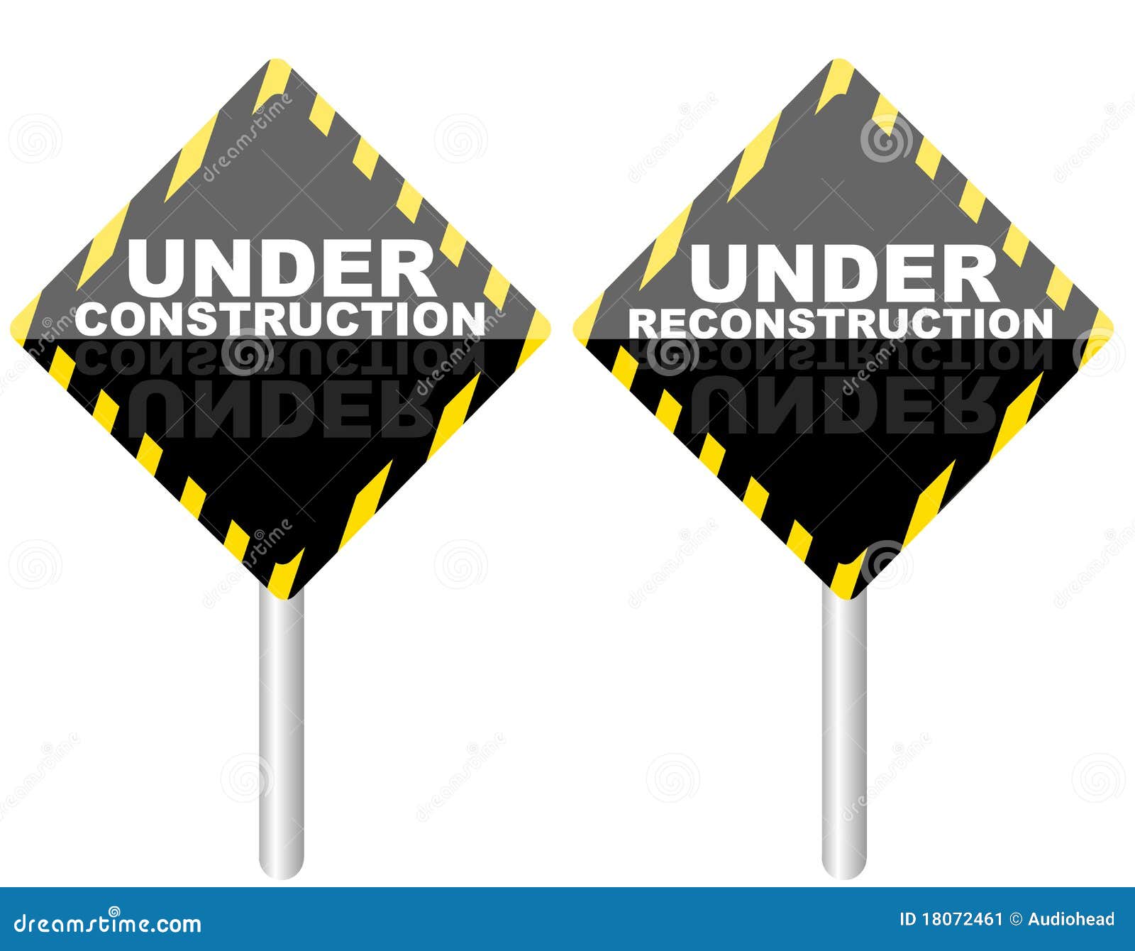 Under Reconstruction Sign stock vector. Illustration of repair - 18072461