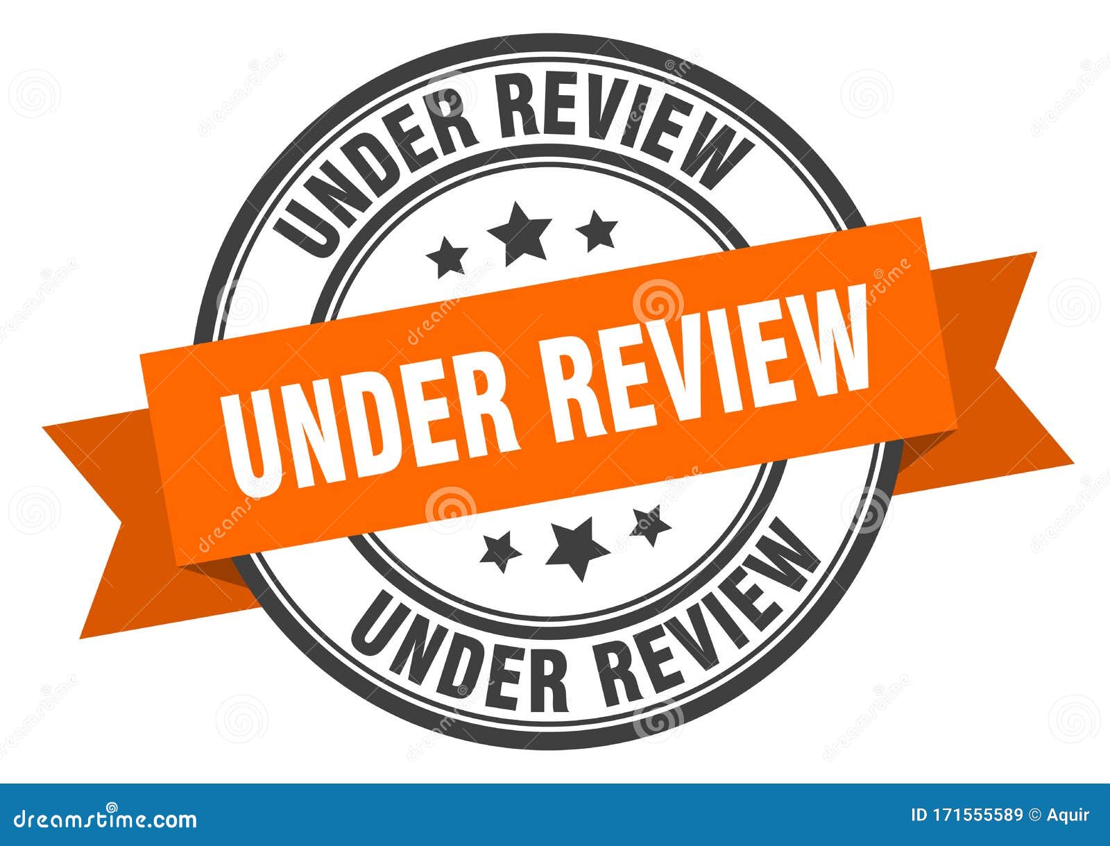 Under Review Label. Under Review Round Band Sign Stock Vector ...