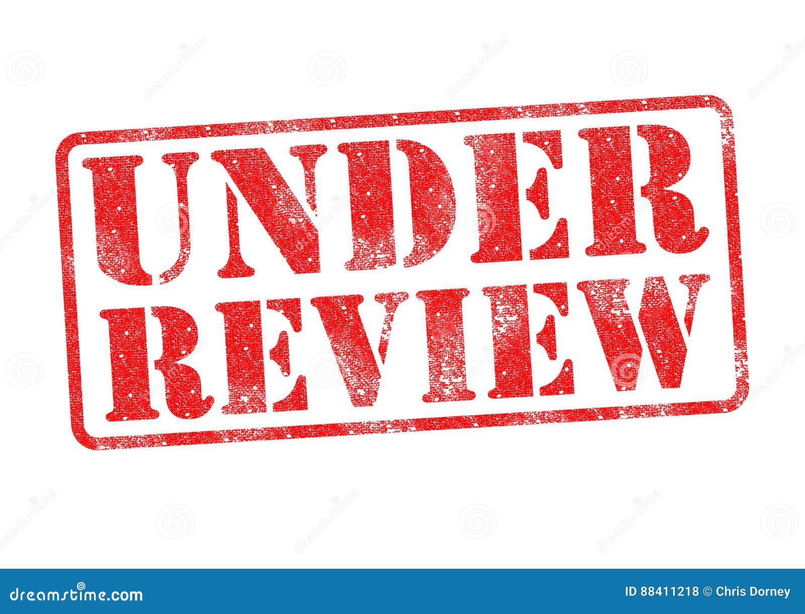 UNDER REVIEW stock illustration. Illustration of office - 88411218
