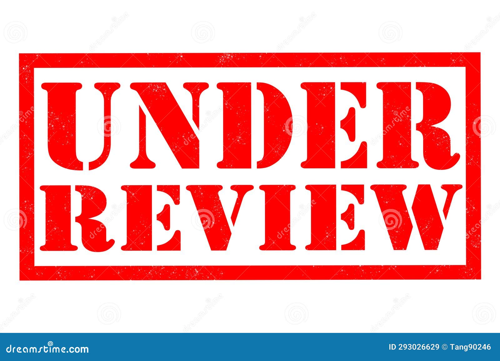 Under Review Rubber Stamp Over a White Background Stock Illustration ...