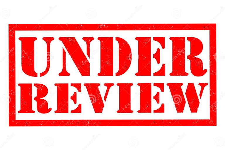 Under Review Rubber Stamp Over a White Background Stock Illustration ...