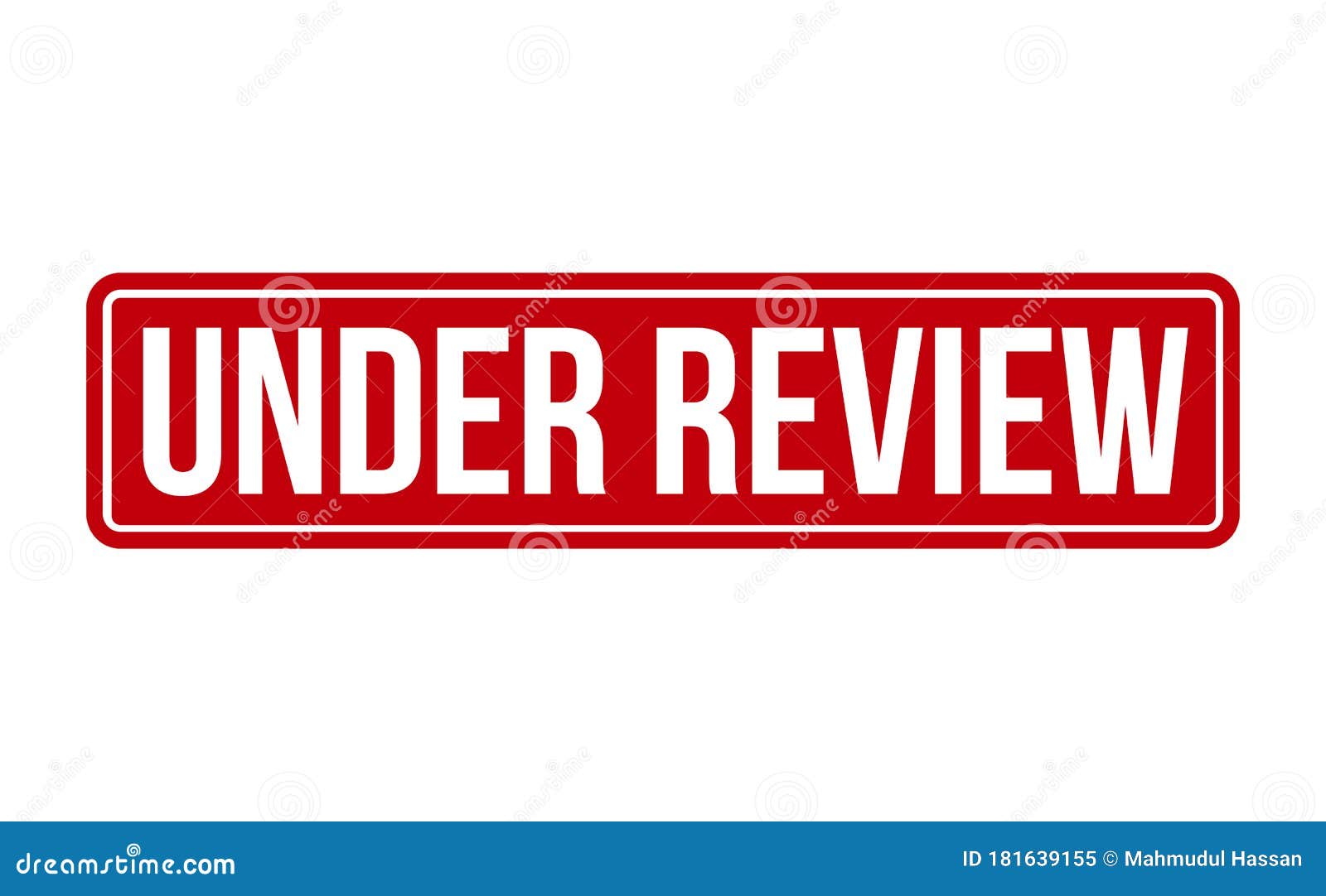 Under Review Rubber Stamp. Red Under Review Rubber Grunge Stamp Seal ...