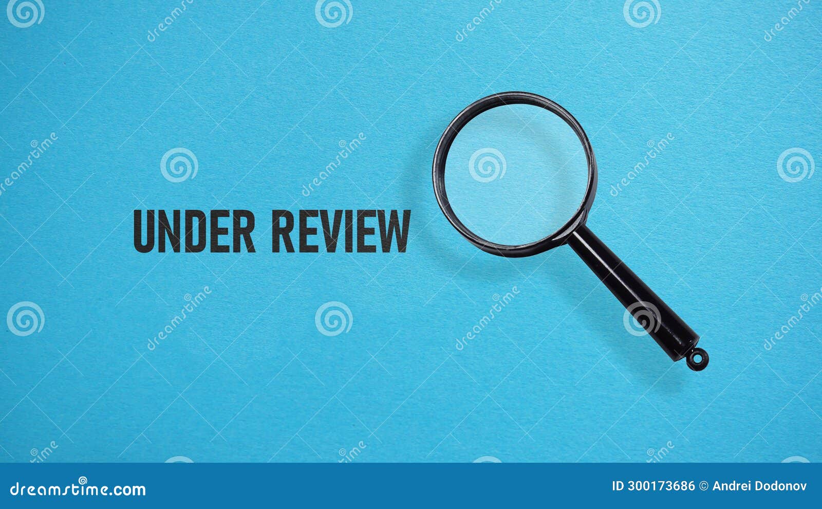 Under Review is Shown Using the Text Stock Photo - Image of check ...