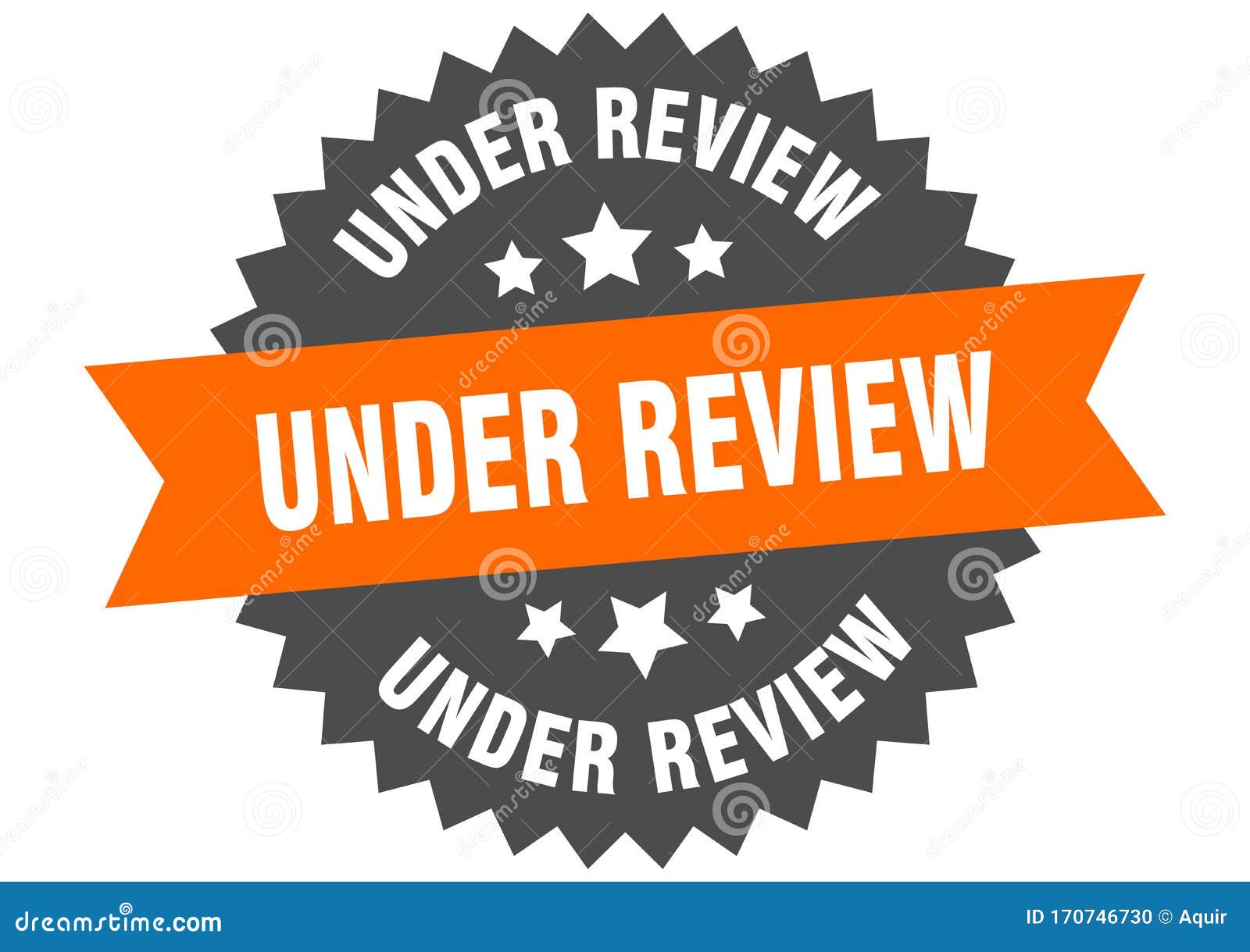 Under Review Sign. Under Review Circular Band Label. Under Review ...