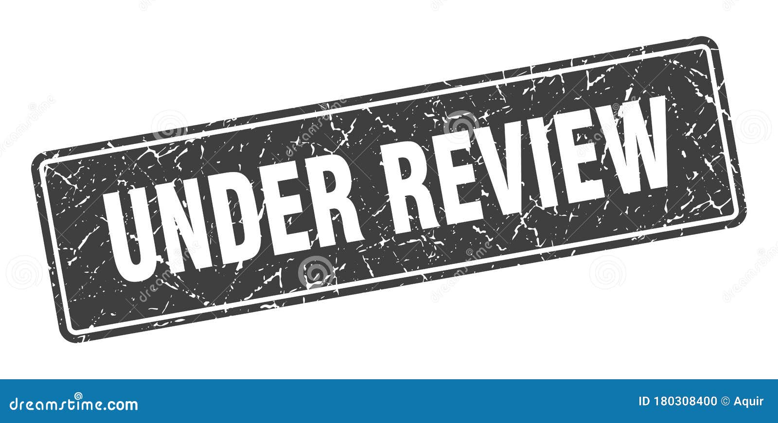 Under Review Sign. Under Review Grunge Stamp Stock Vector ...