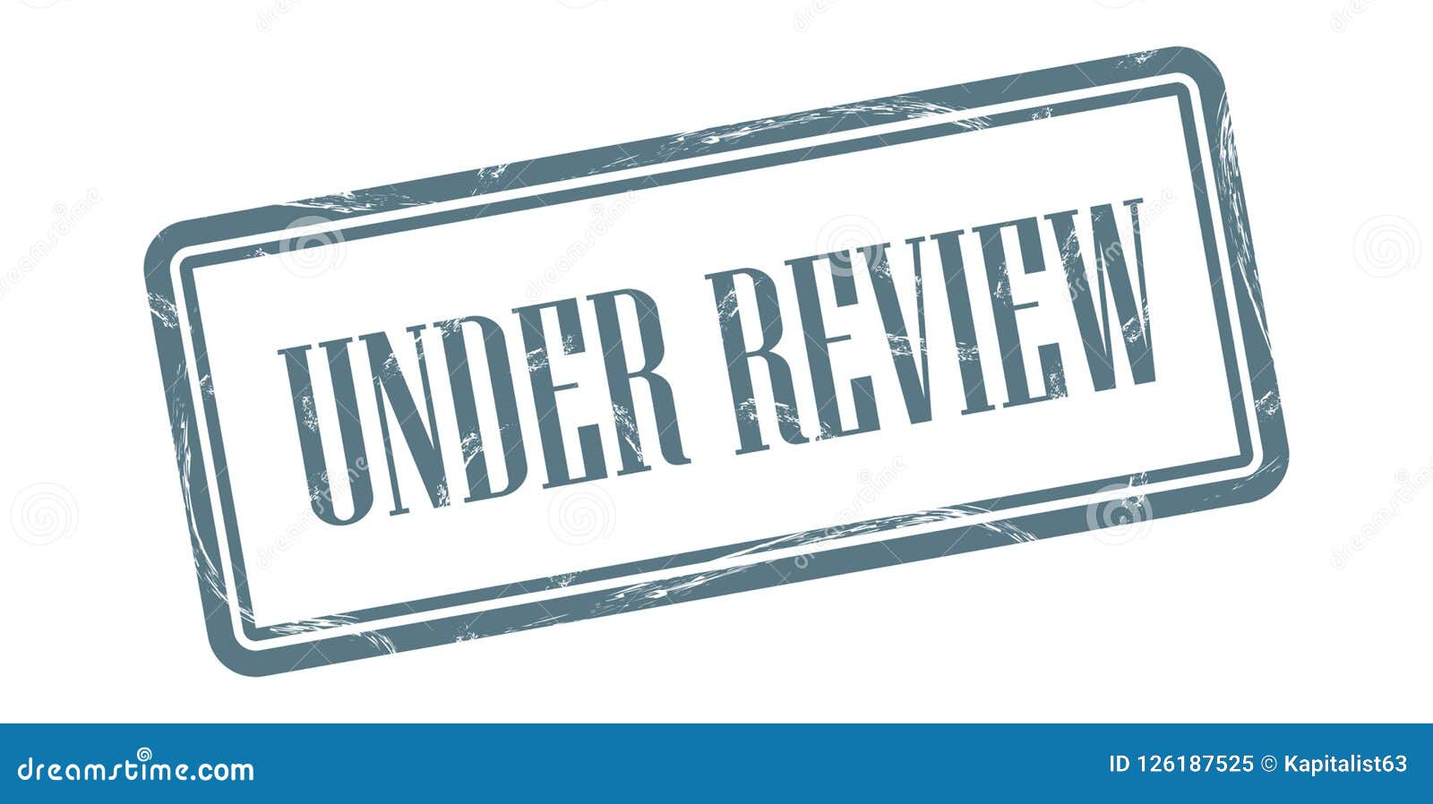 Under Review Square Grungy Stamp Stock Vector - Illustration of chalk ...