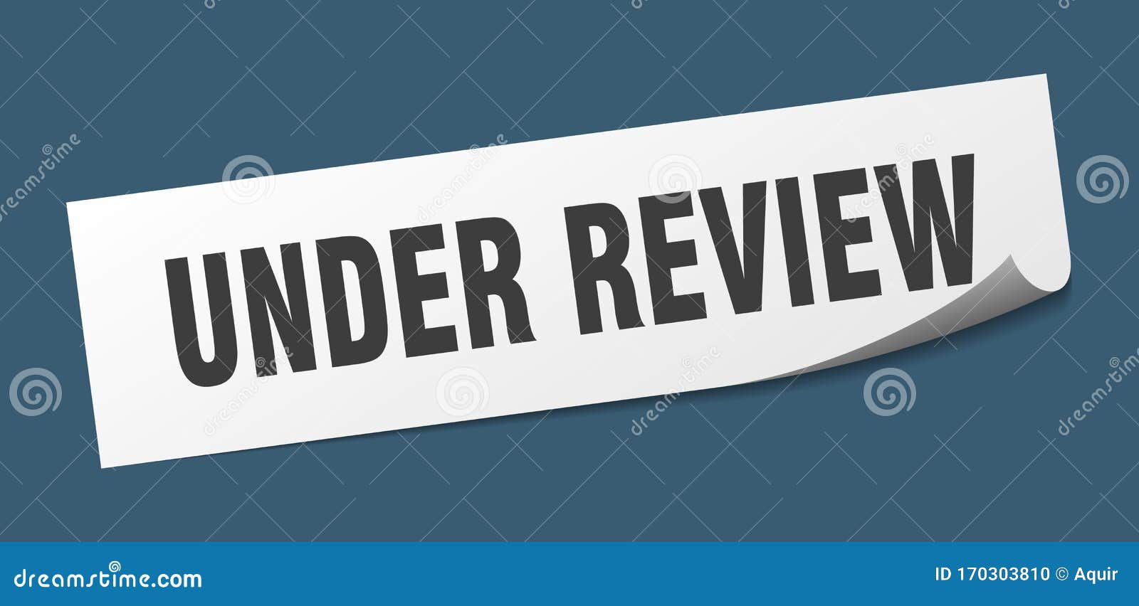 Under Review Sticker. Under Review Square Sign Stock Vector ...