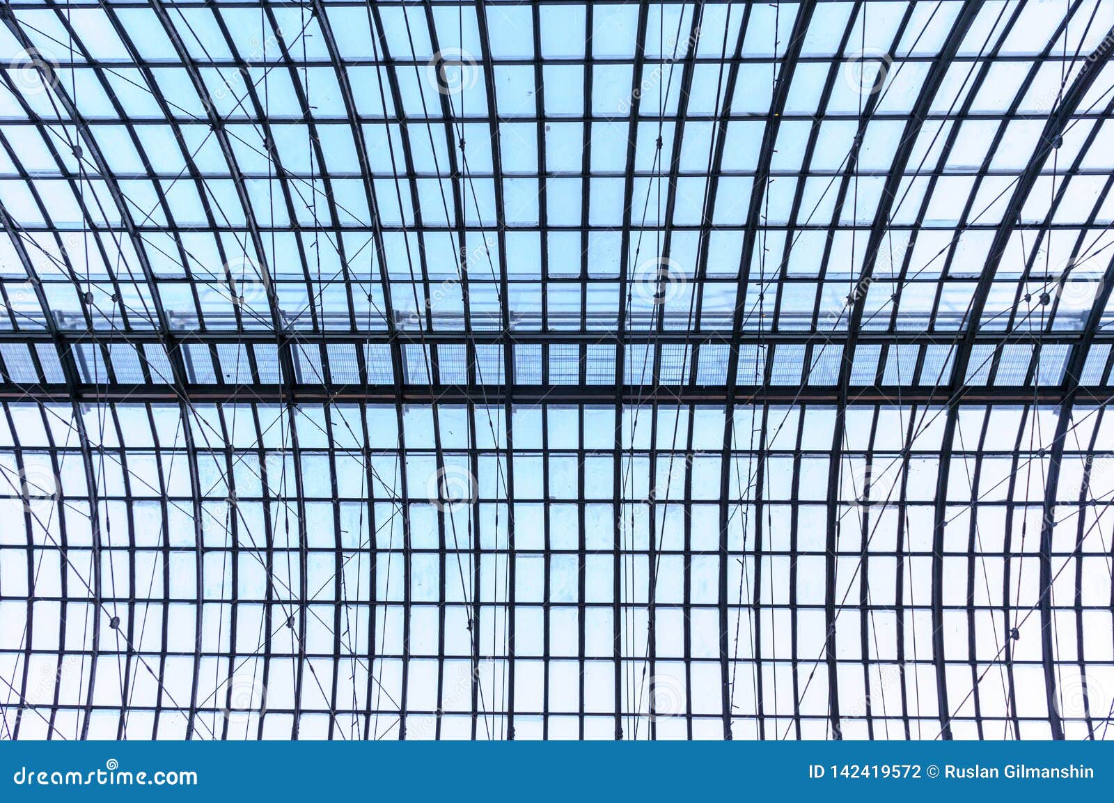 Roof Glass Of Moden Buildings, Frames Of Structural Glazing. Abstract ...