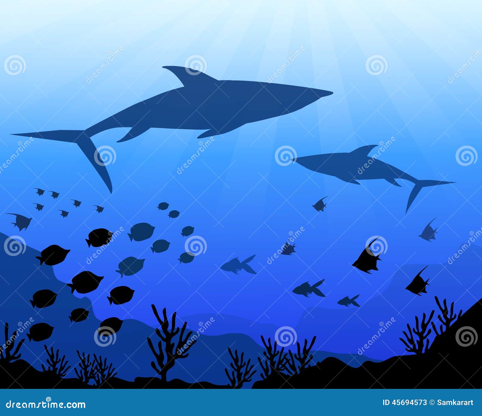 Under the Sea & Ocean-Vector Stock Vector - Illustration of water ...