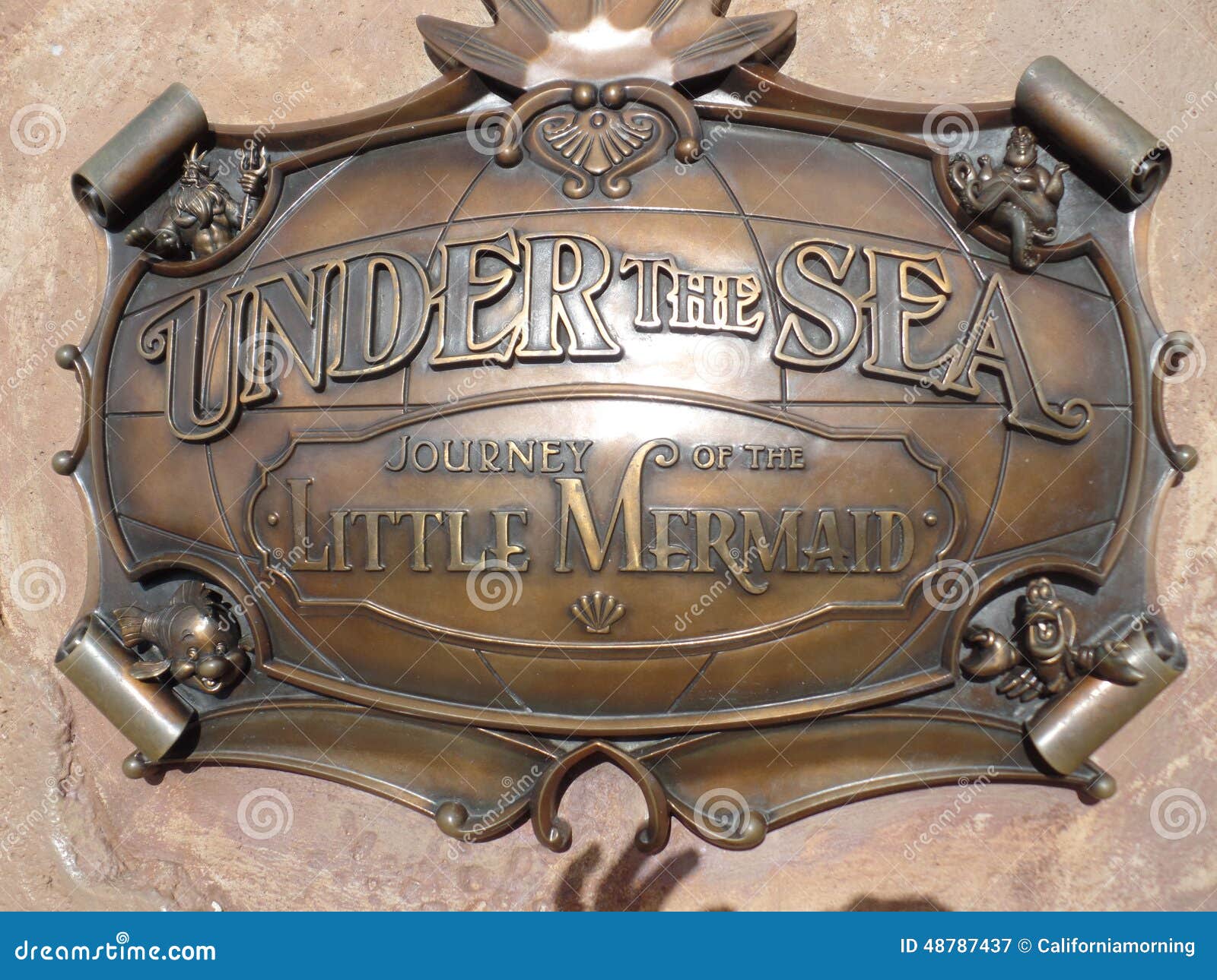 Under the sea sign editorial photography. Image of sign - 48787437
