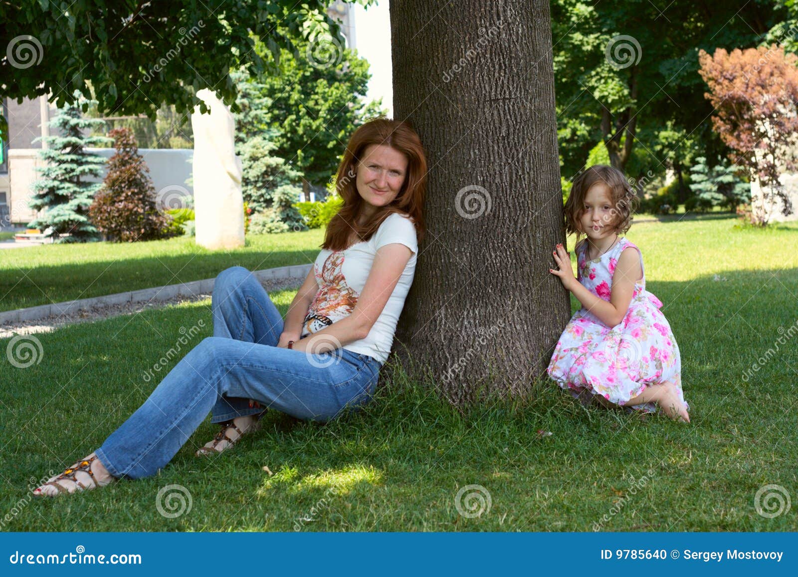 Under the shade of tree stock photo. Image of shade, woman - 9785640