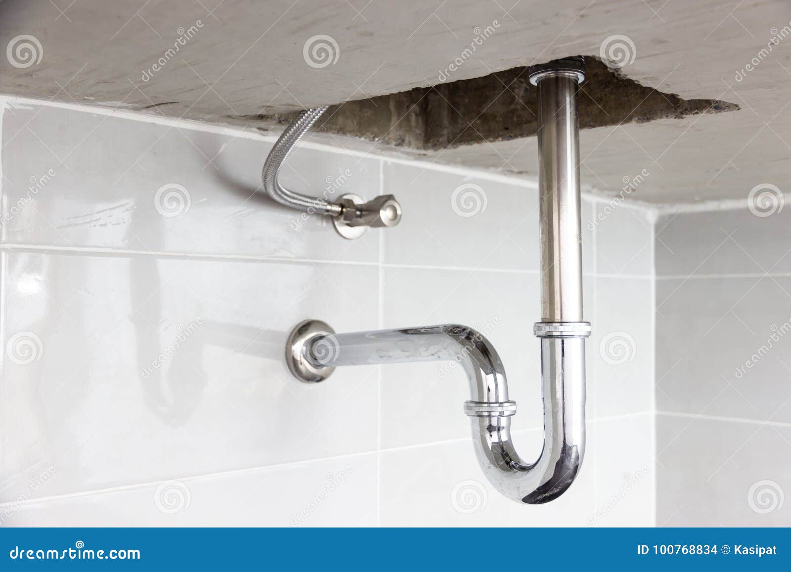 Under Sink Plumbing And Drainage System, Water Purification System ...