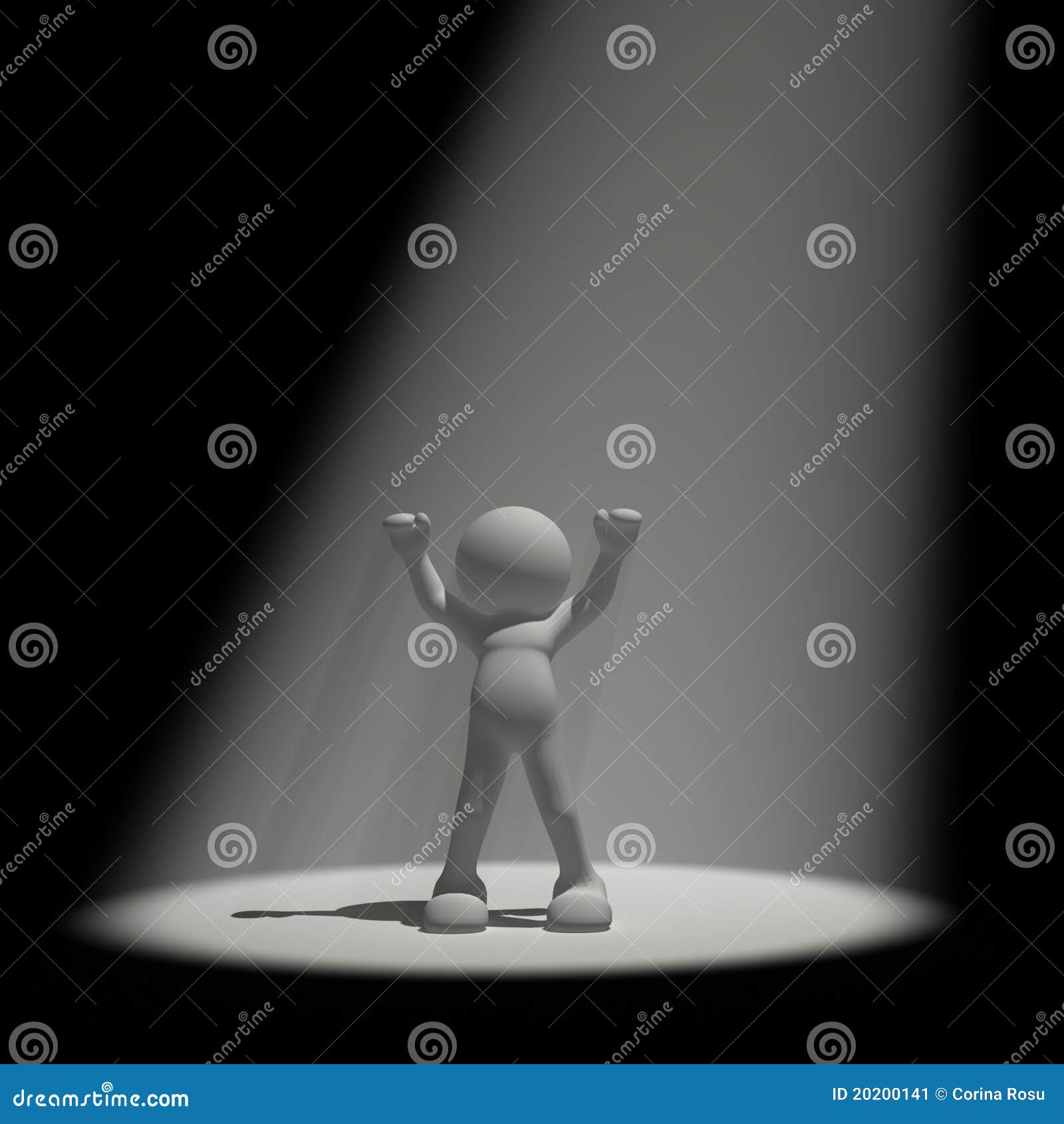 Under the spotlight stock illustration. Illustration of conceptual ...