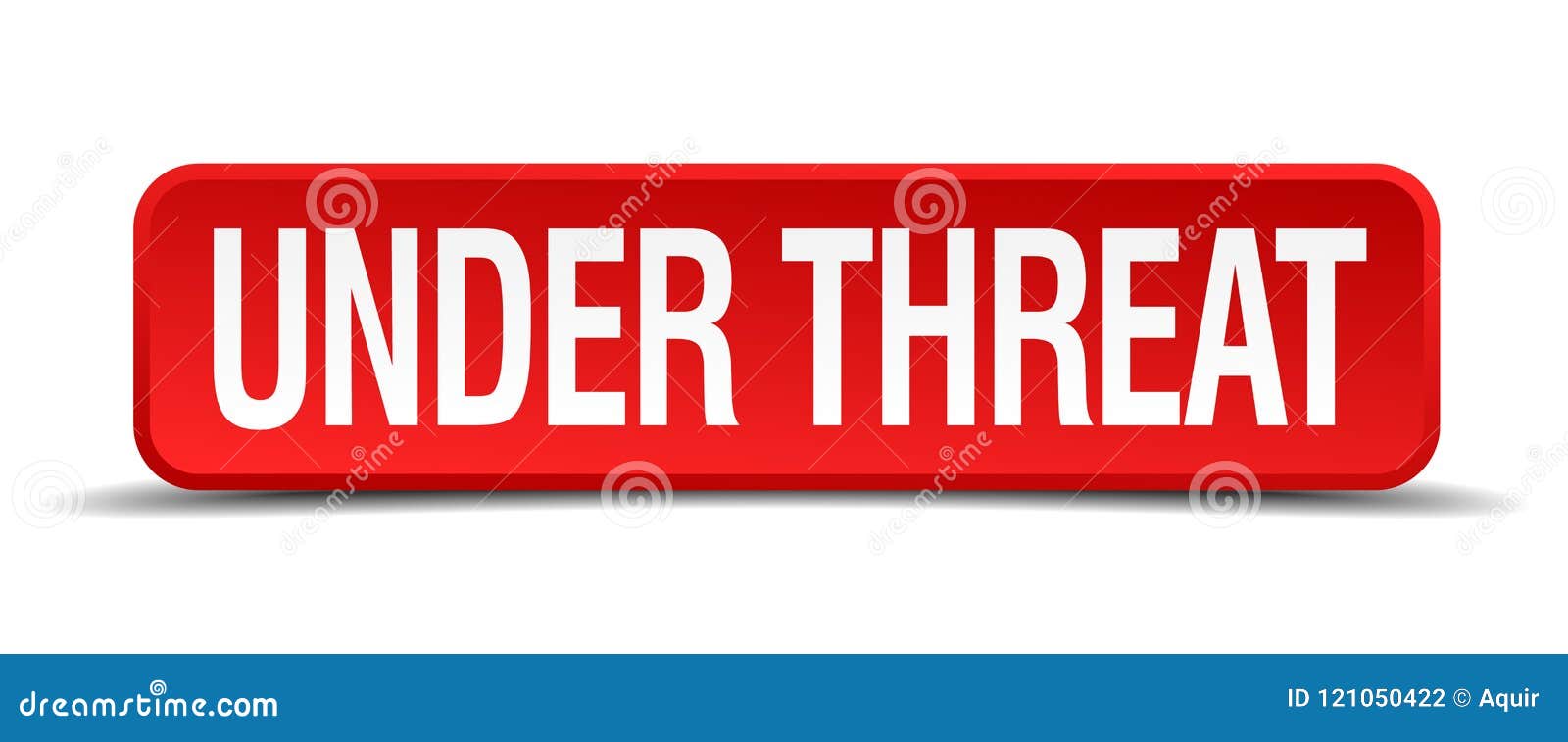 Under threat button stock vector. Illustration of label - 121050422