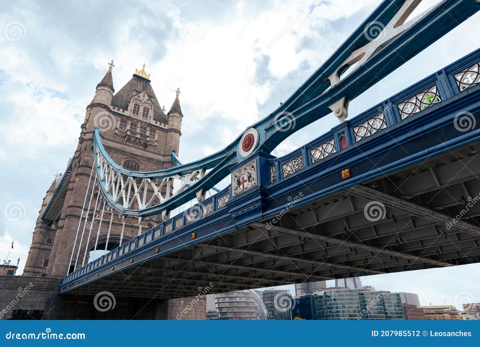 Under the Tower Bridge in London Stock Photo - Image of bolt, thames ...