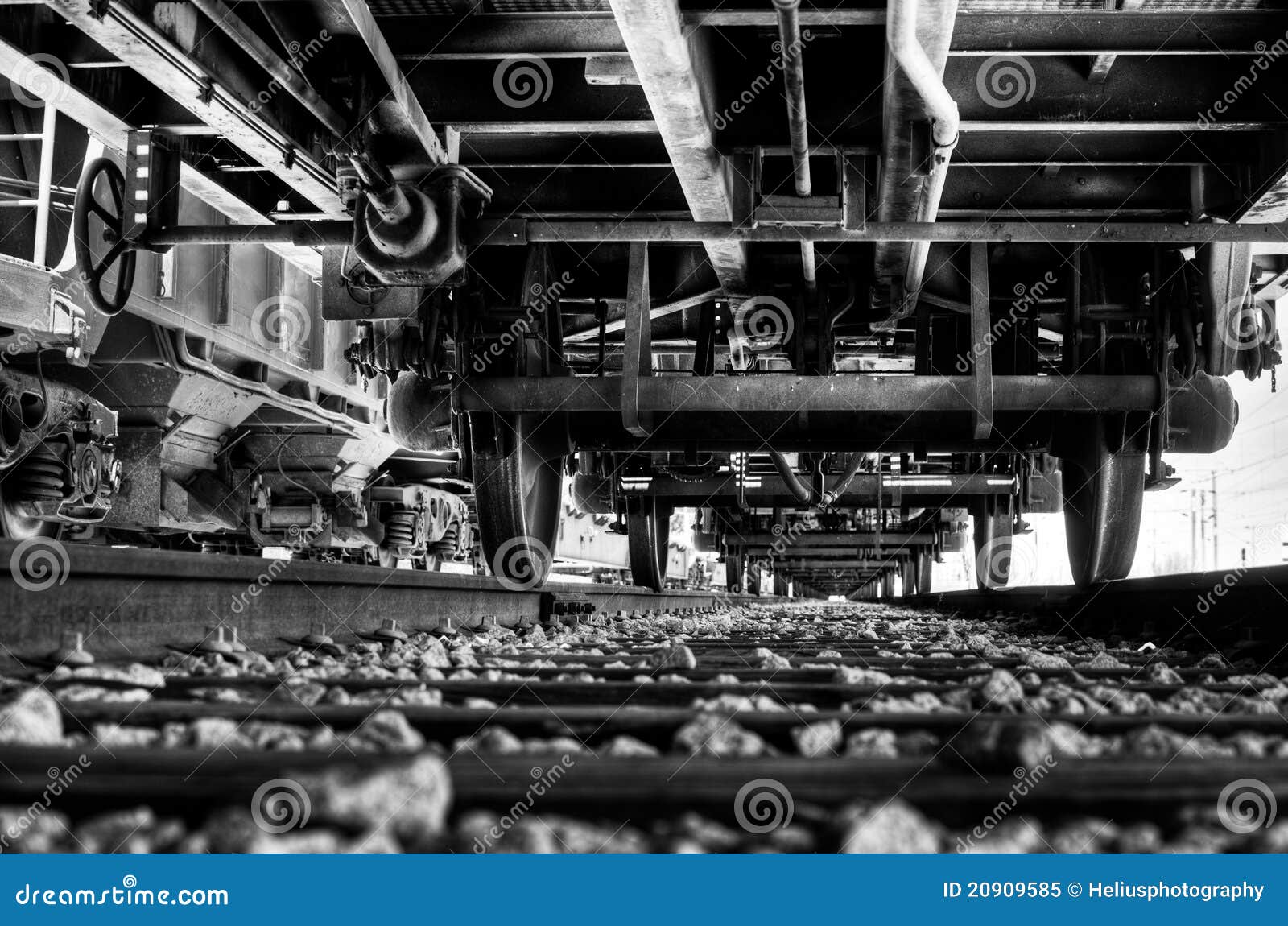Under the train stock image. Image of railway, rail, steel - 20909585