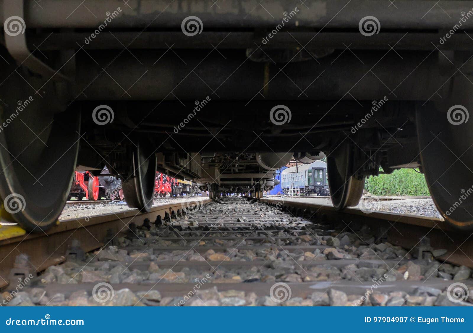 Under the train stock image. Image of wheels, oppressive - 97904907