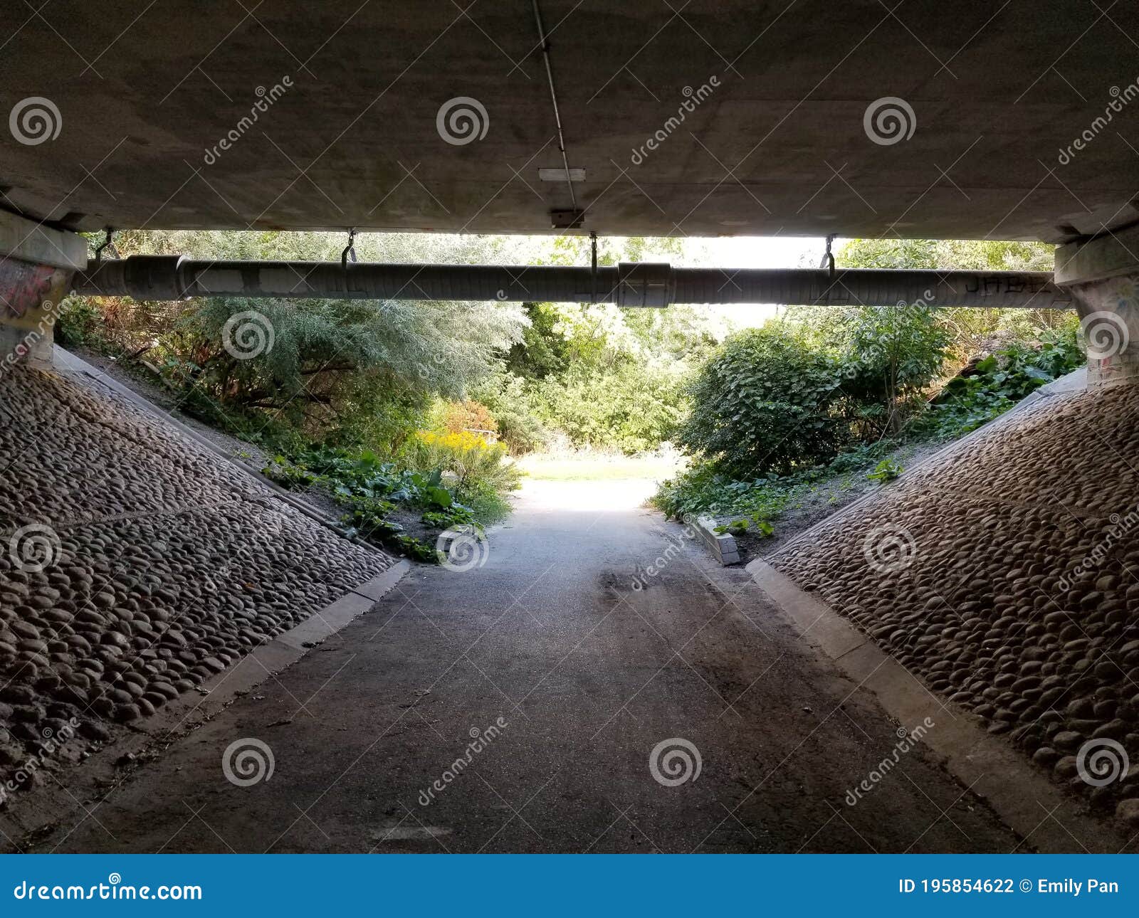 Under a Underpass stock photo. Image of tunnel, underpass - 195854622