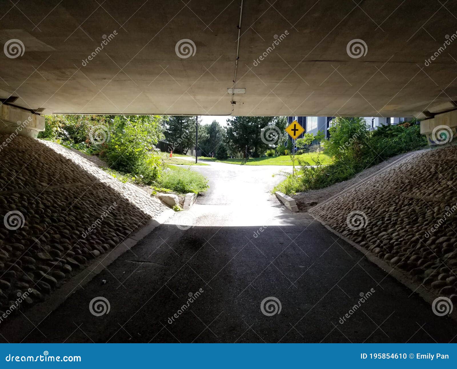 Under a Underpass stock photo. Image of darkness, tunnel - 195854610