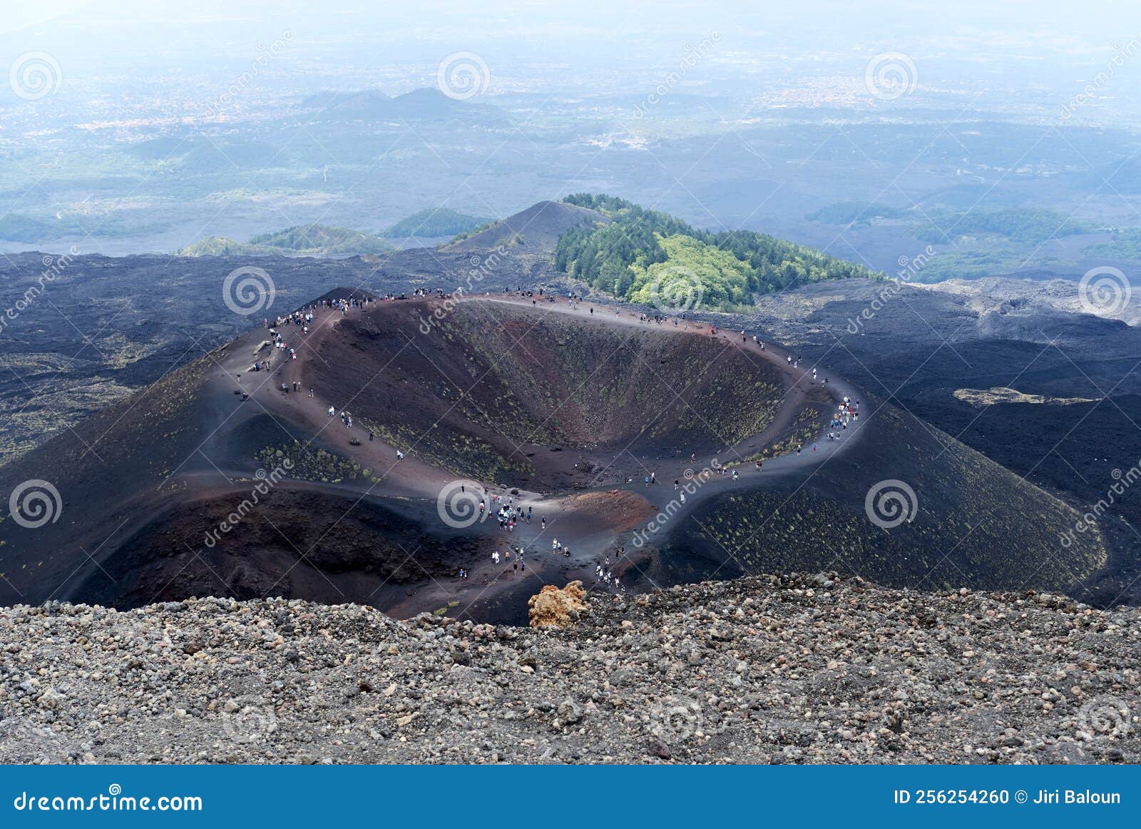 Under volcano Etna stock photo. Image of travel, crater - 256254260