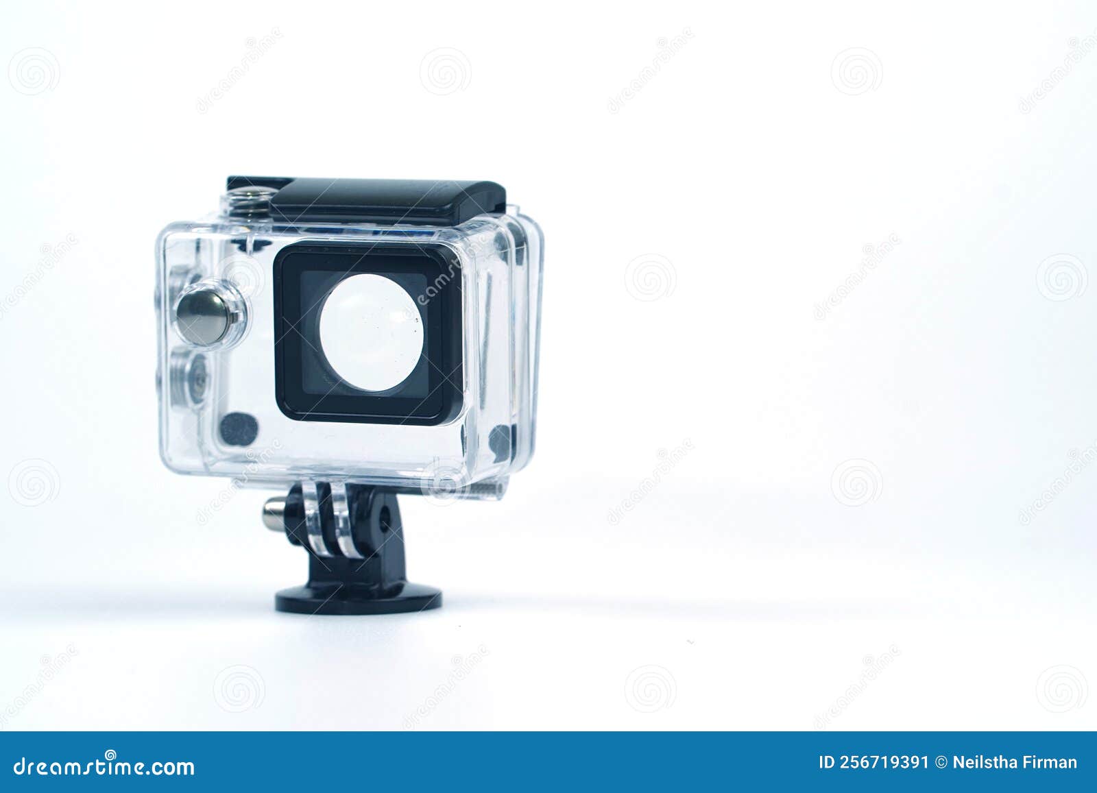 Under Water Casing for Action Camera Stock Image - Image of studio ...