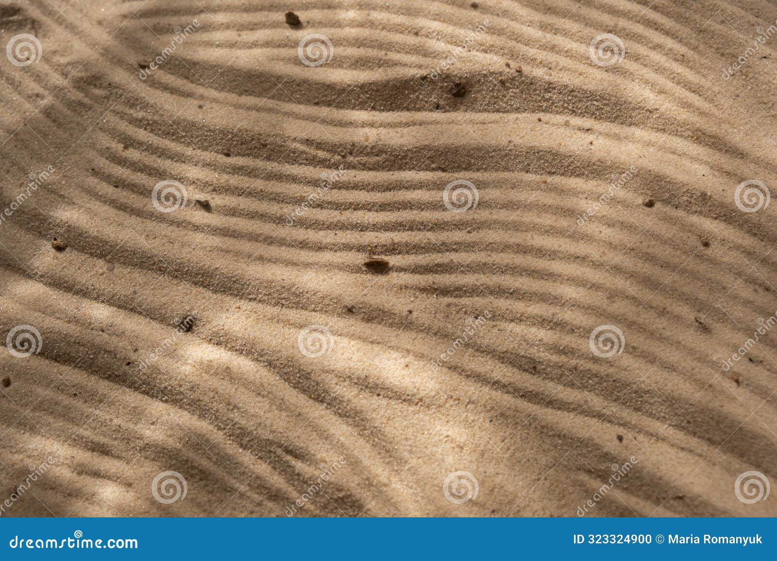 Under Water Texture Light Shadows on the Beach Sand. Stock Photo ...