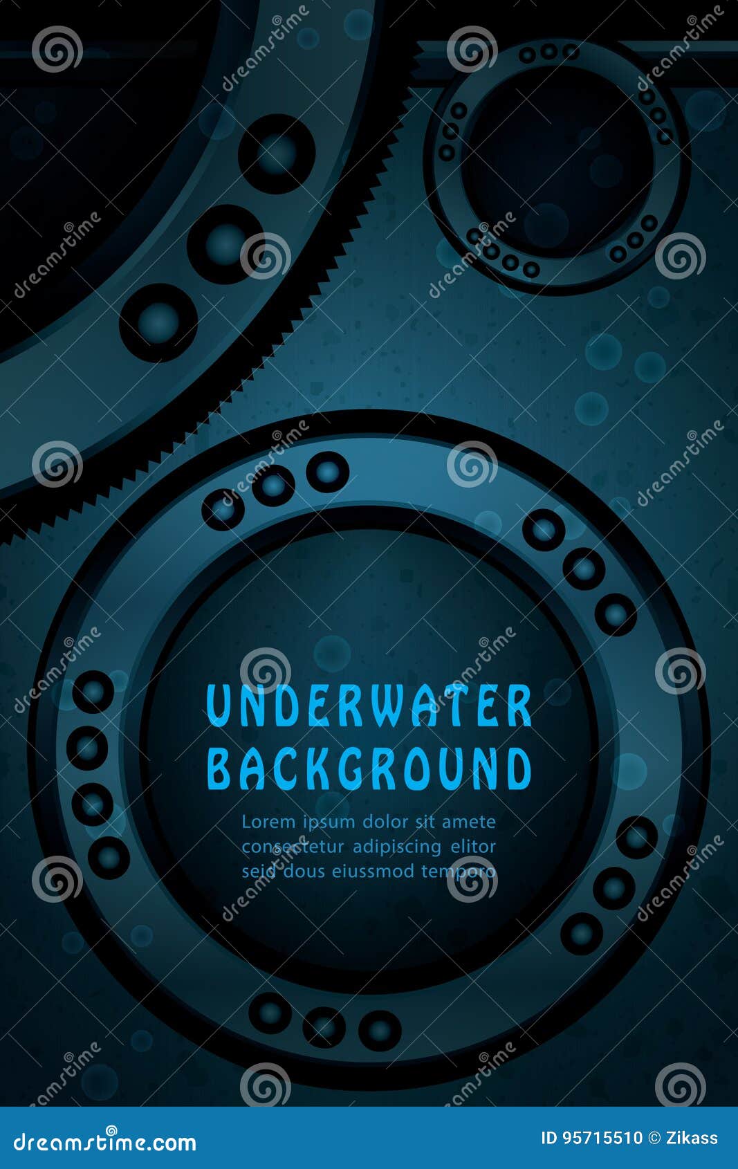Under water vector stock vector. Illustration of ocean - 95715510