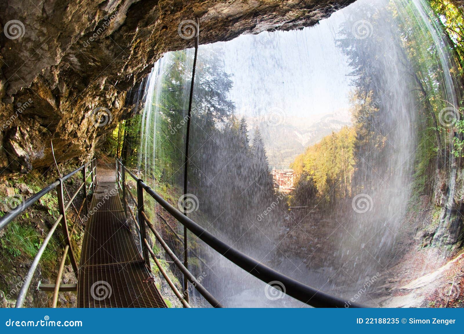Under the waterfall stock image. Image of rock, lake - 22188235