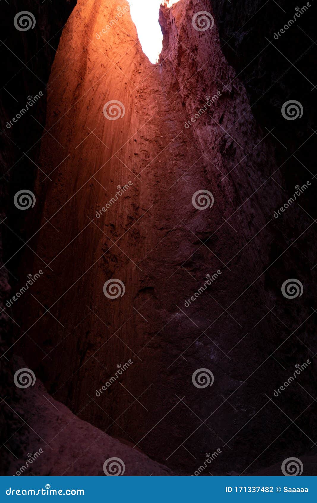 Under the Well, Looking into the Light Stock Photo - Image of earth ...