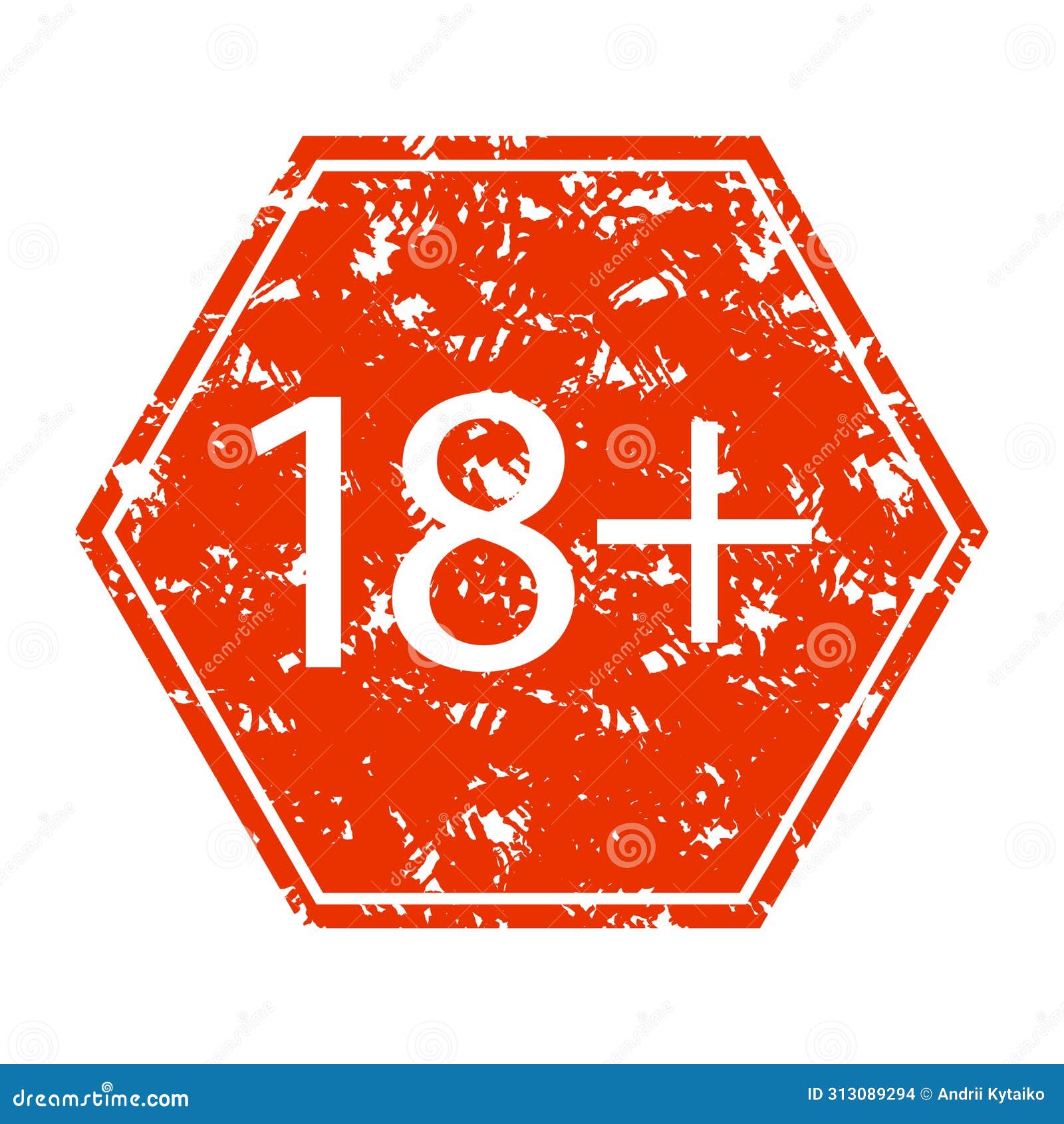 Under 18 Year Old. Rubber Stamp Print Vector Stock Illustration ...