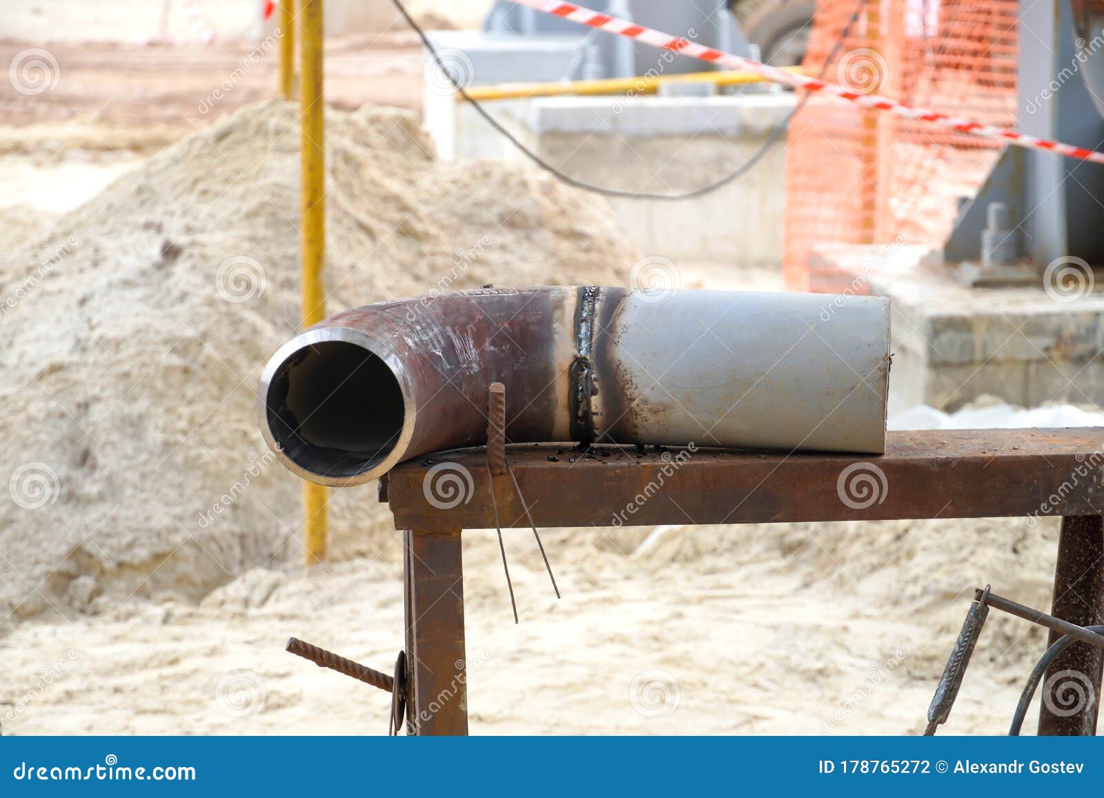 Undercooked Weld Covered with Slag. Piping during Manual Arc Welding ...
