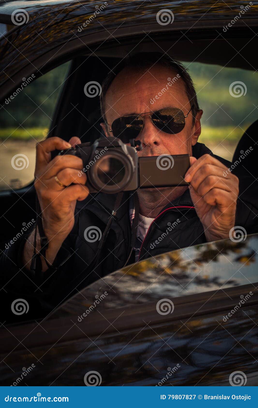 Undercover Man Hidden in Car Take Photo Stock Image - Image of ... Undercover Man Hidden in Car Take Photo Stock Image - Image of ...