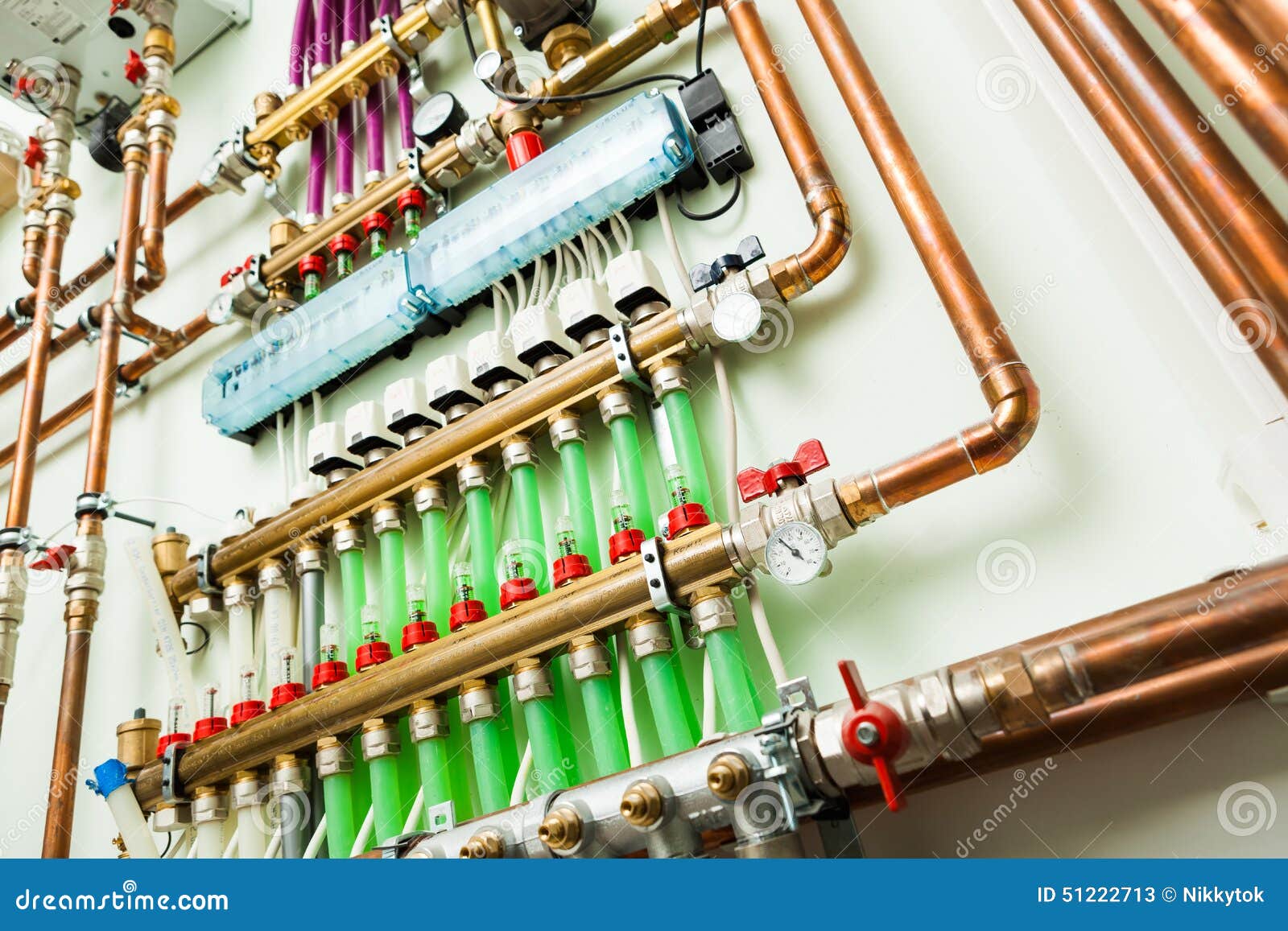 Underfloor Heating Control System Stock Image - Image of home ...