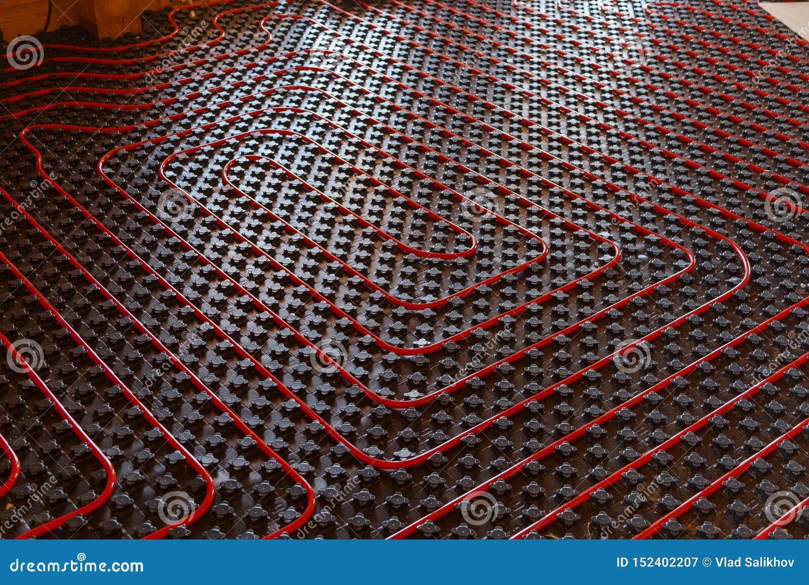 Underfloor Heating Pipes. Low Temperature Heating Concept Stock Image ...