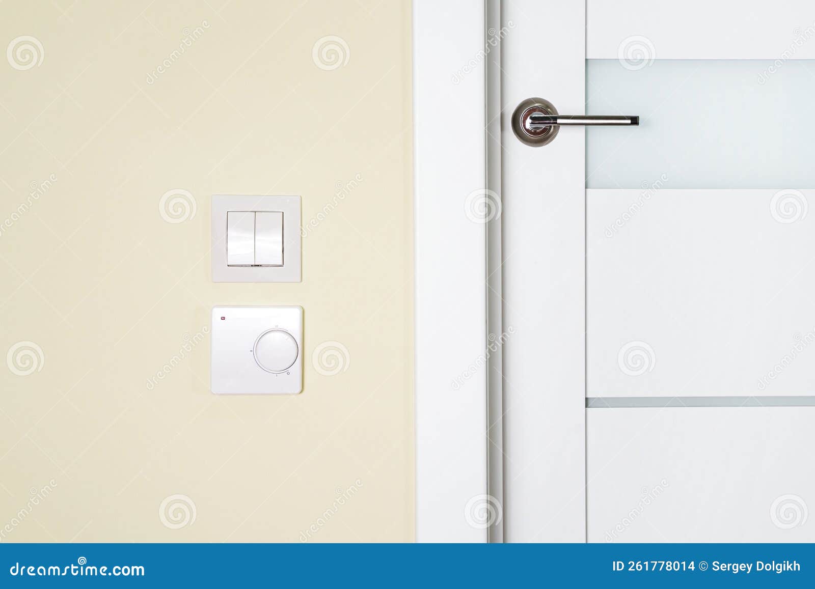 Underfloor Heating Thermostat Panel on the Wall Next To the Door ...