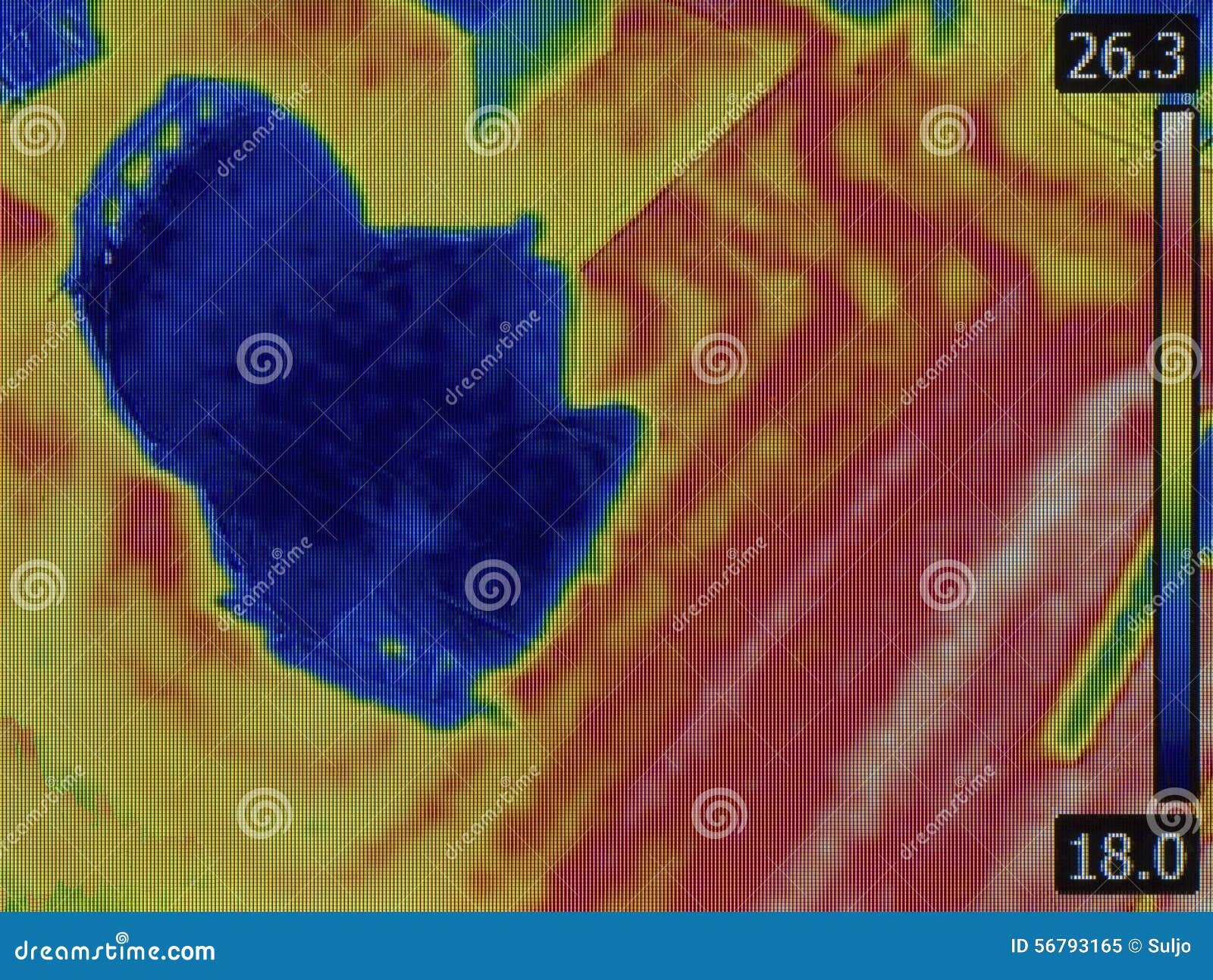Underfloor Heating Thermovision Stock Image - Image of chair, detection ...