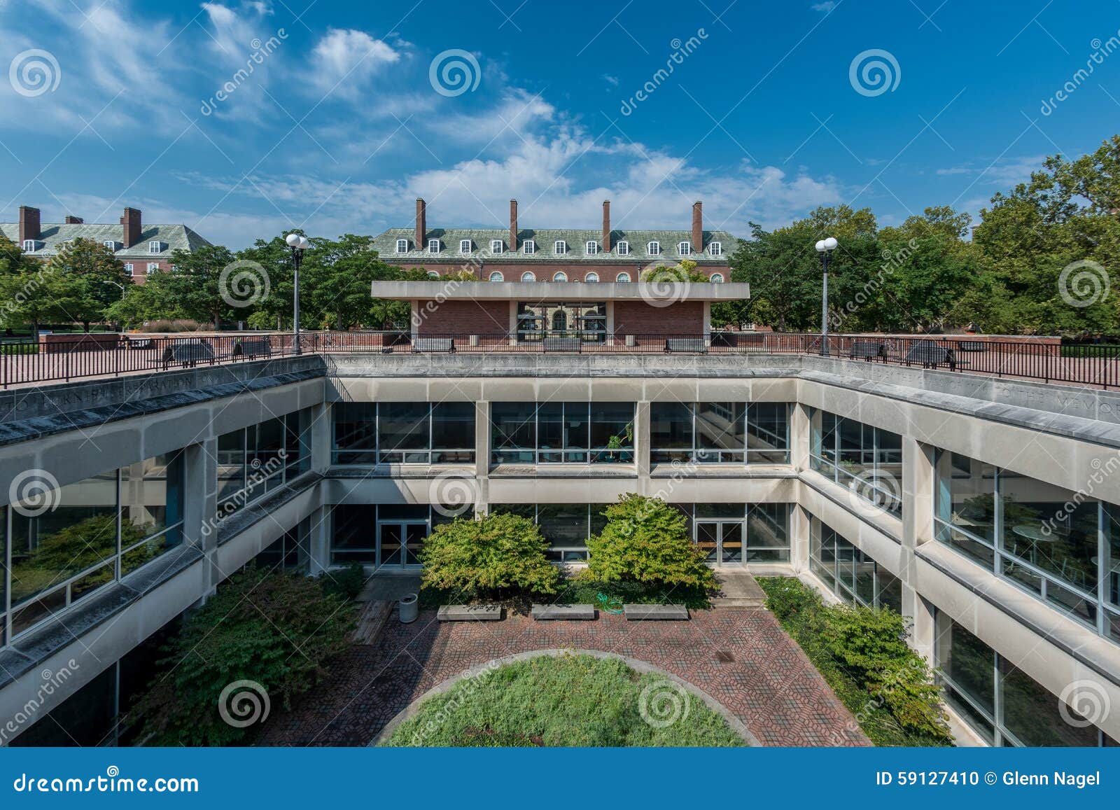 Undergraduate Library stock photo. Image of trees, building - 59127410