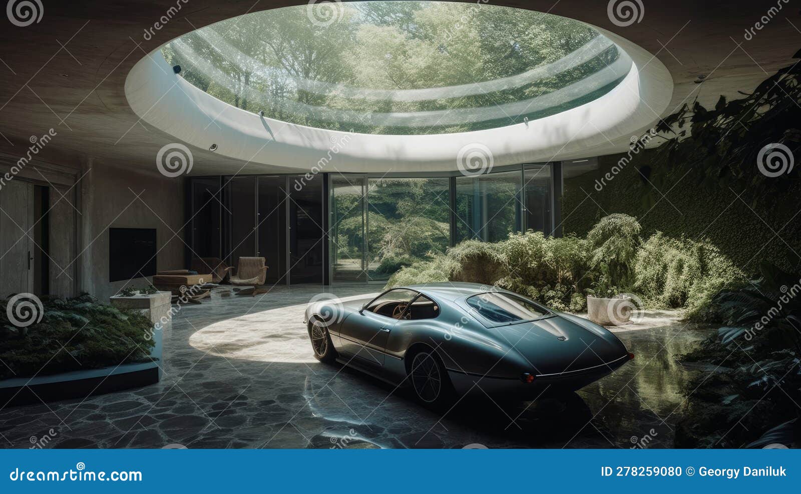 Underground Abode with Skylights & Self-Driving Car for Easier Access ...