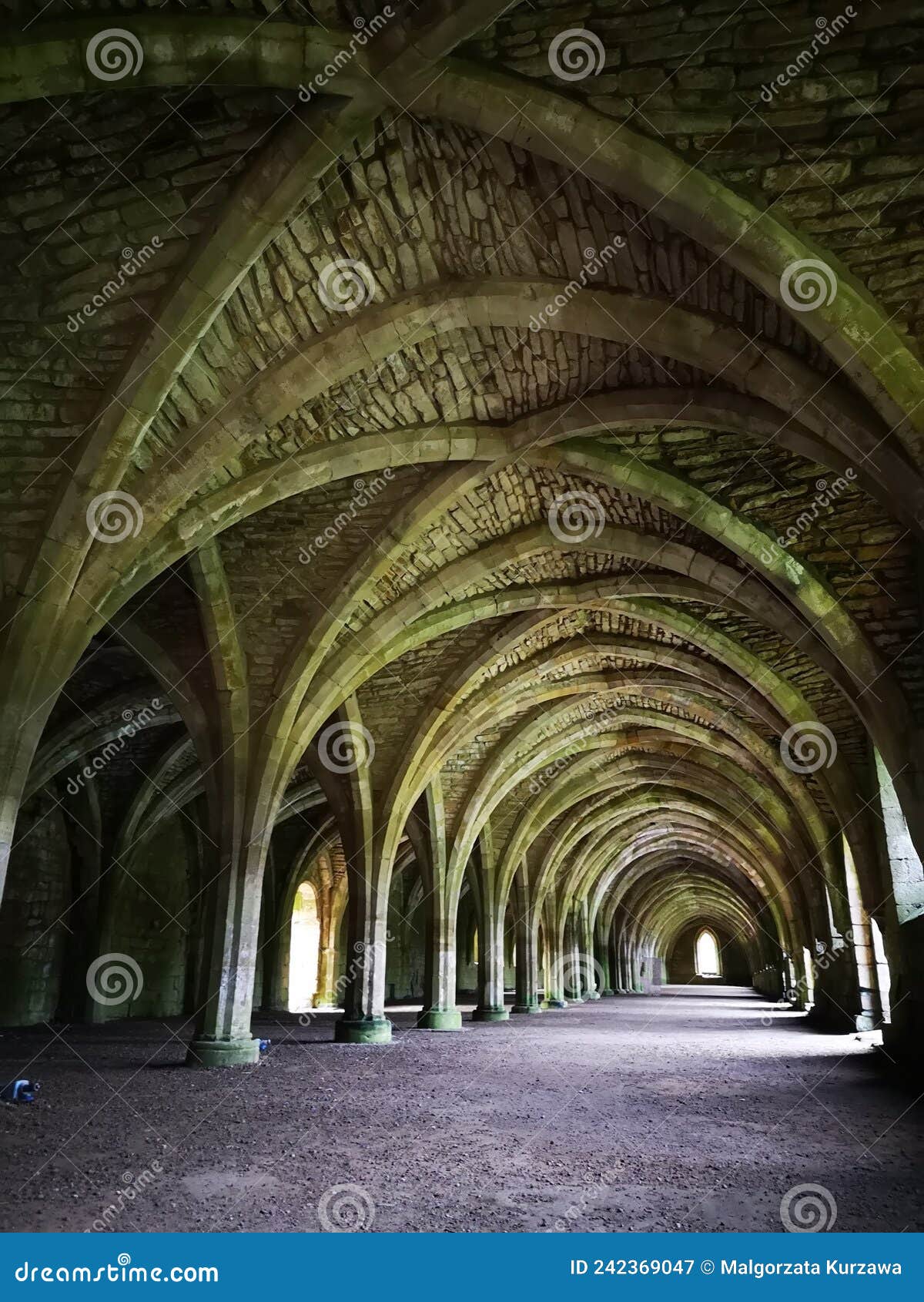 Underground Arches with Natural Sunlight Stock Image - Image of natural ...
