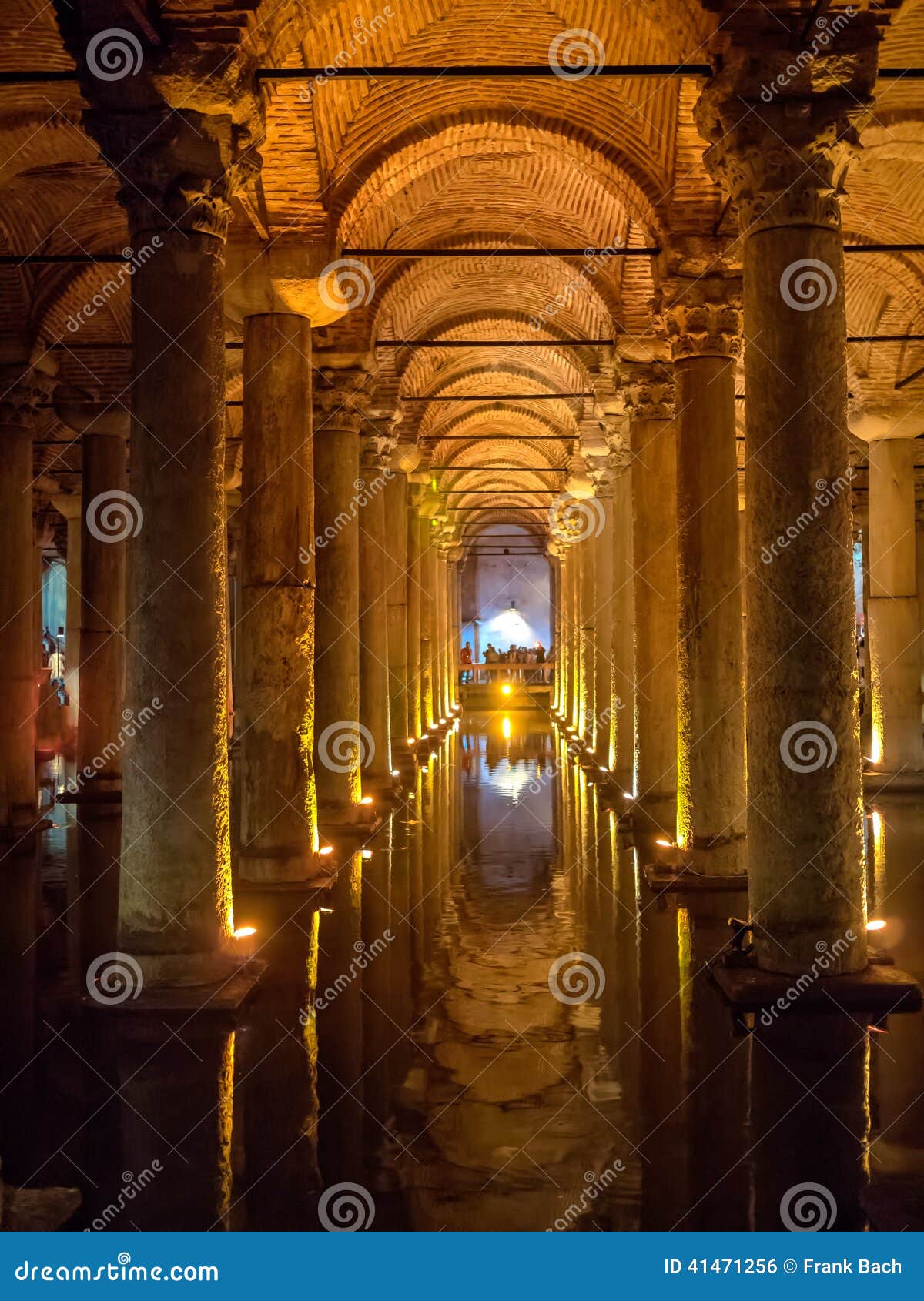 Underground Basilica Cistern, Istanbul, Turkey Stock Photo - Image of ...
