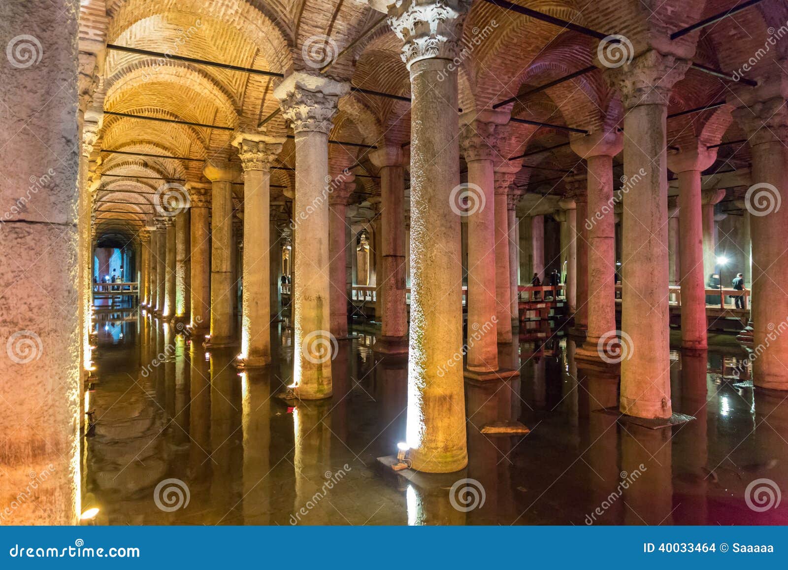 Underground Basilica Cistern, Istanbul, Turkey Stock Photo - Image of ...