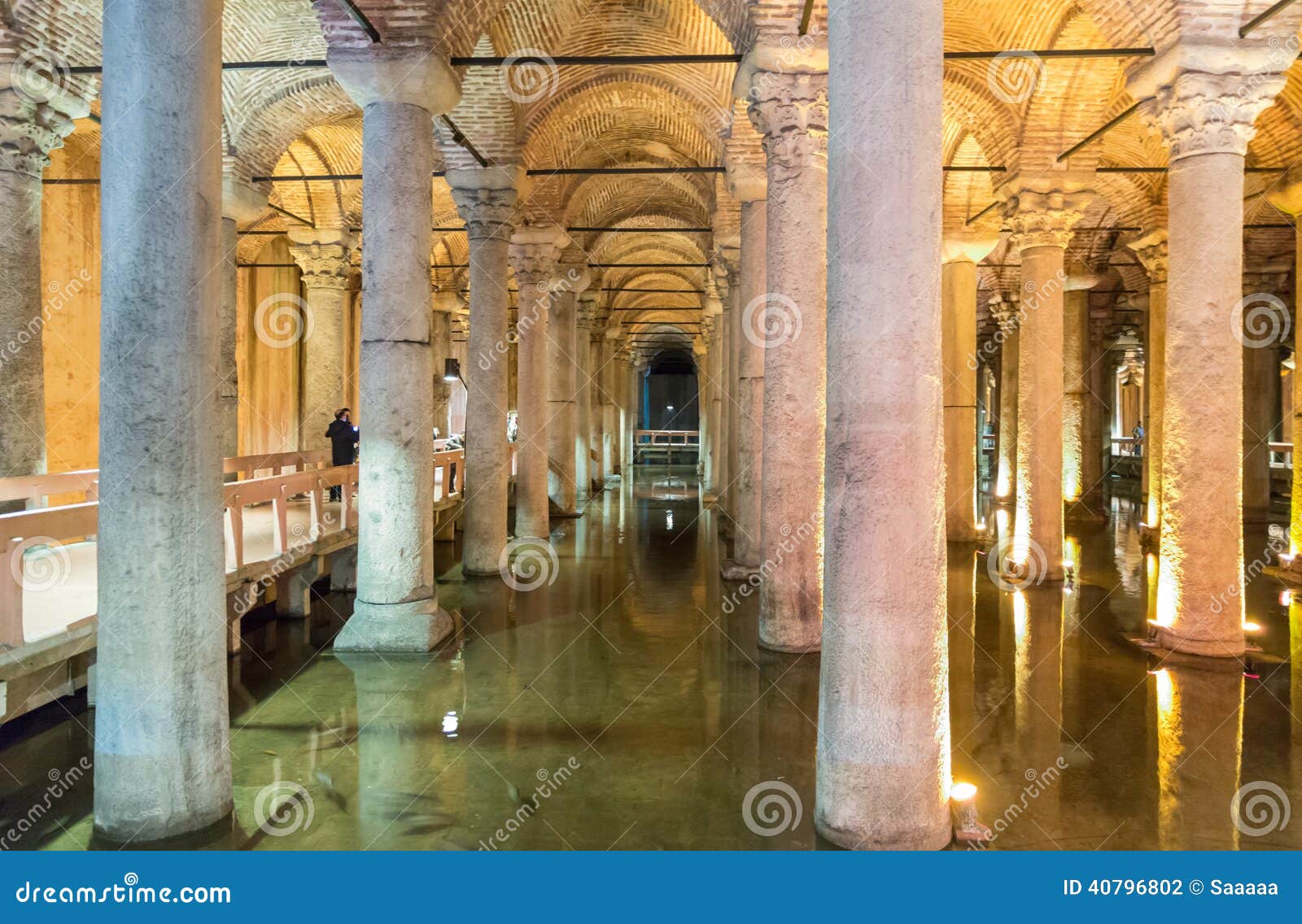 Underground Basilica Cistern, Istanbul, Turkey Stock Photo - Image of ...