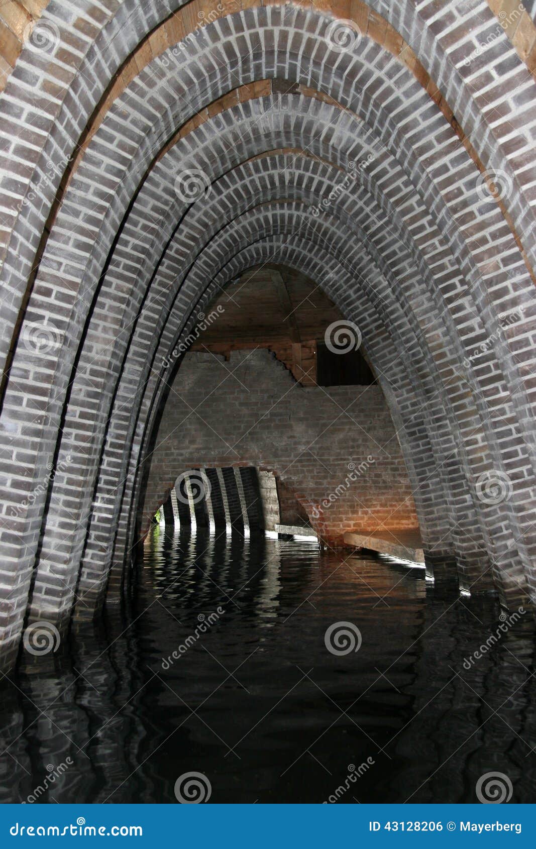 Old Underground Canal, Water Drainage System. Ancient Underground ...