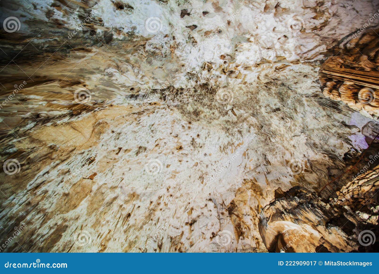 Underground Cave, Amazing Scene , View of Stalactites and Stalagmite ...