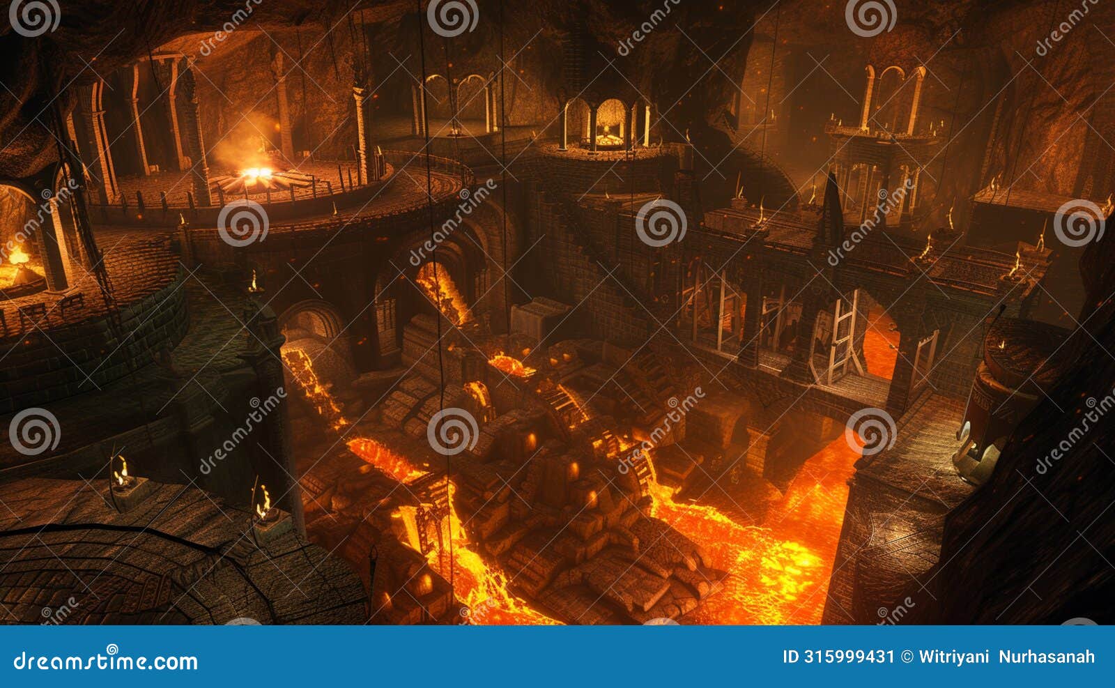 An Underground Cavern Transformed Into A Magnificent Dwarven Forge ...