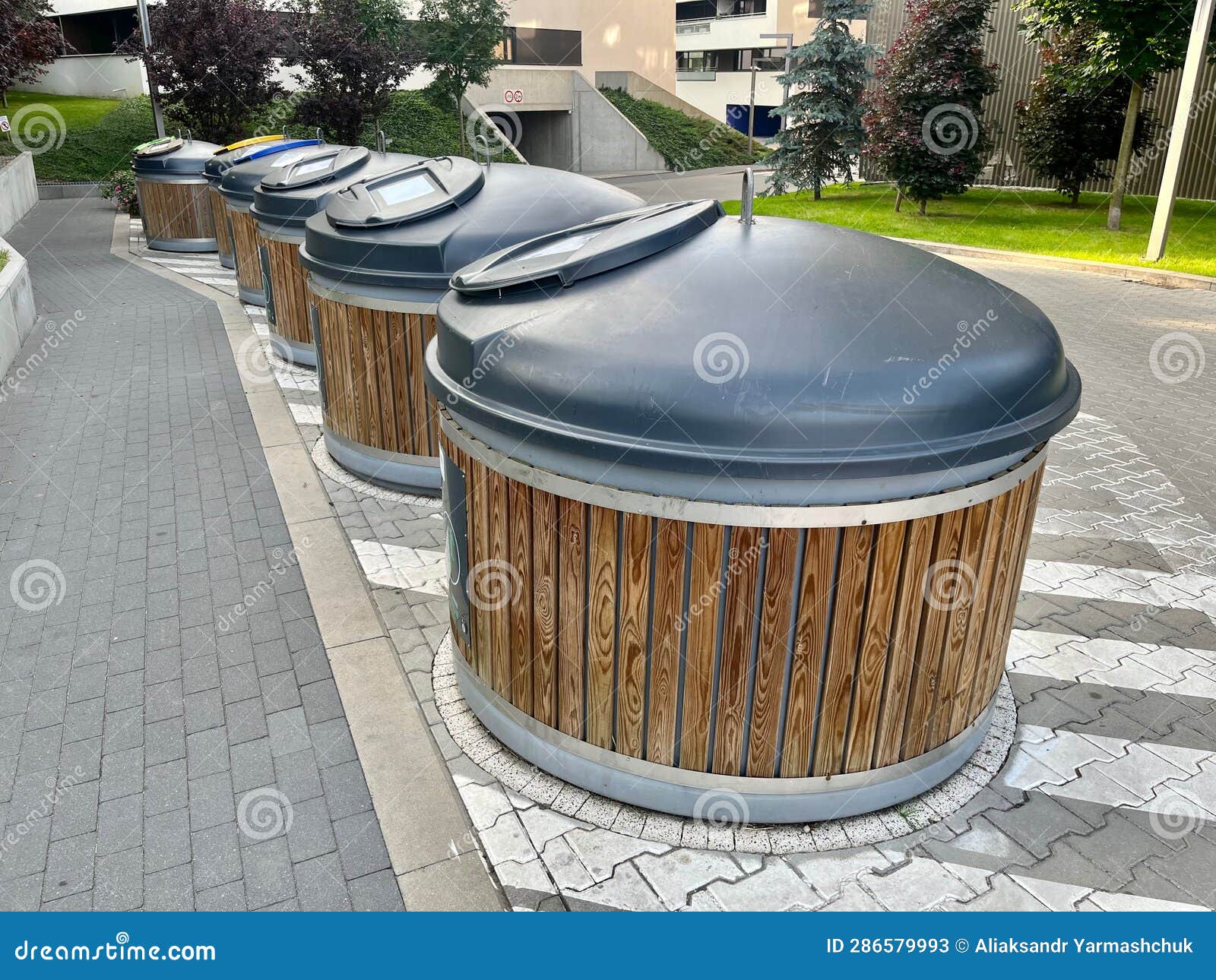 Underground Containers for Garbage and Solid Waste at the Apartment ...
