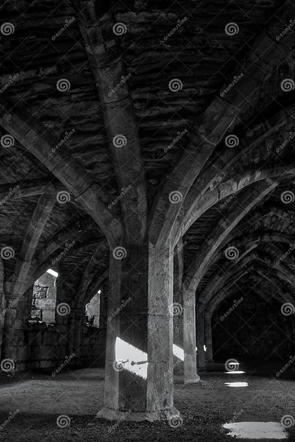 Underground crypt stock image. Image of priory, medieval - 27300097