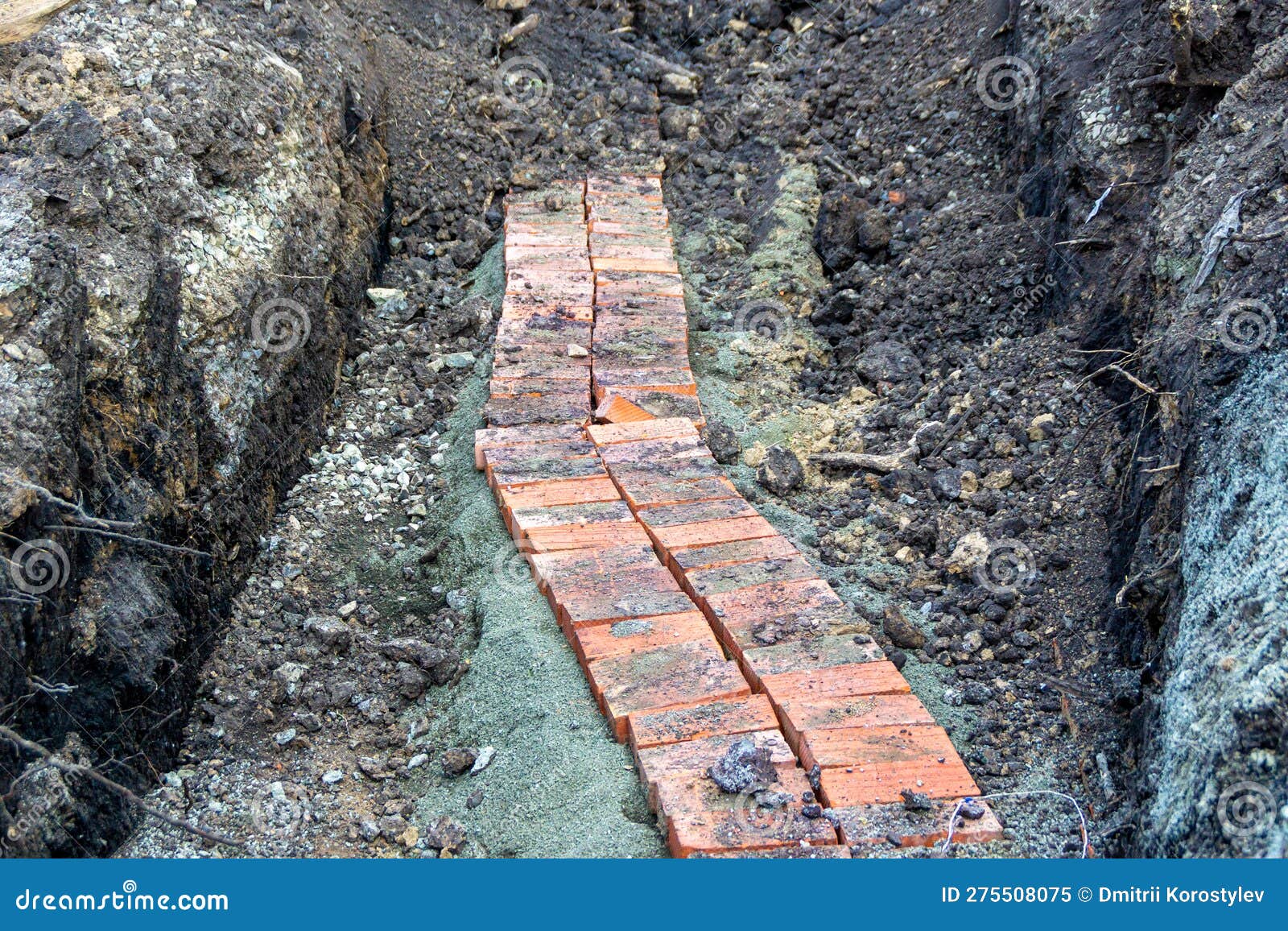 An Underground Electrical Cable Was Opened To Eliminate a Cable Break ...