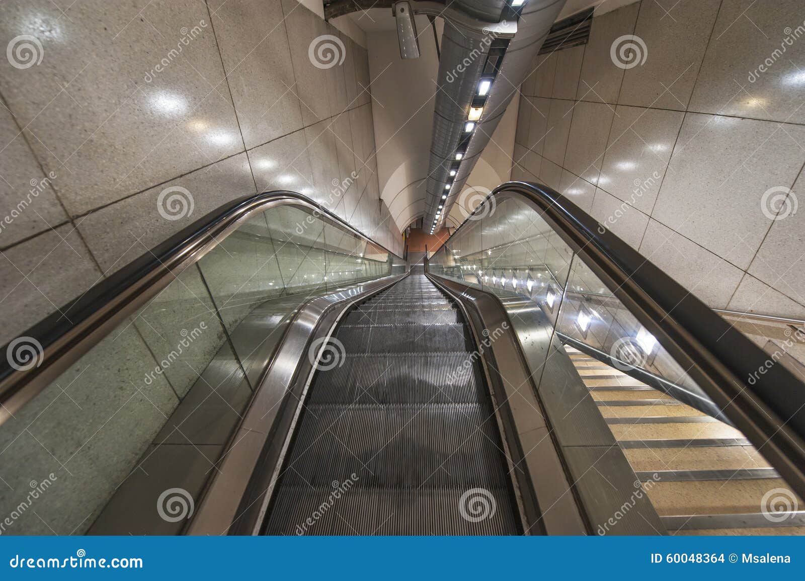 Underground Elevator stock photo. Image of paris, long - 60048364