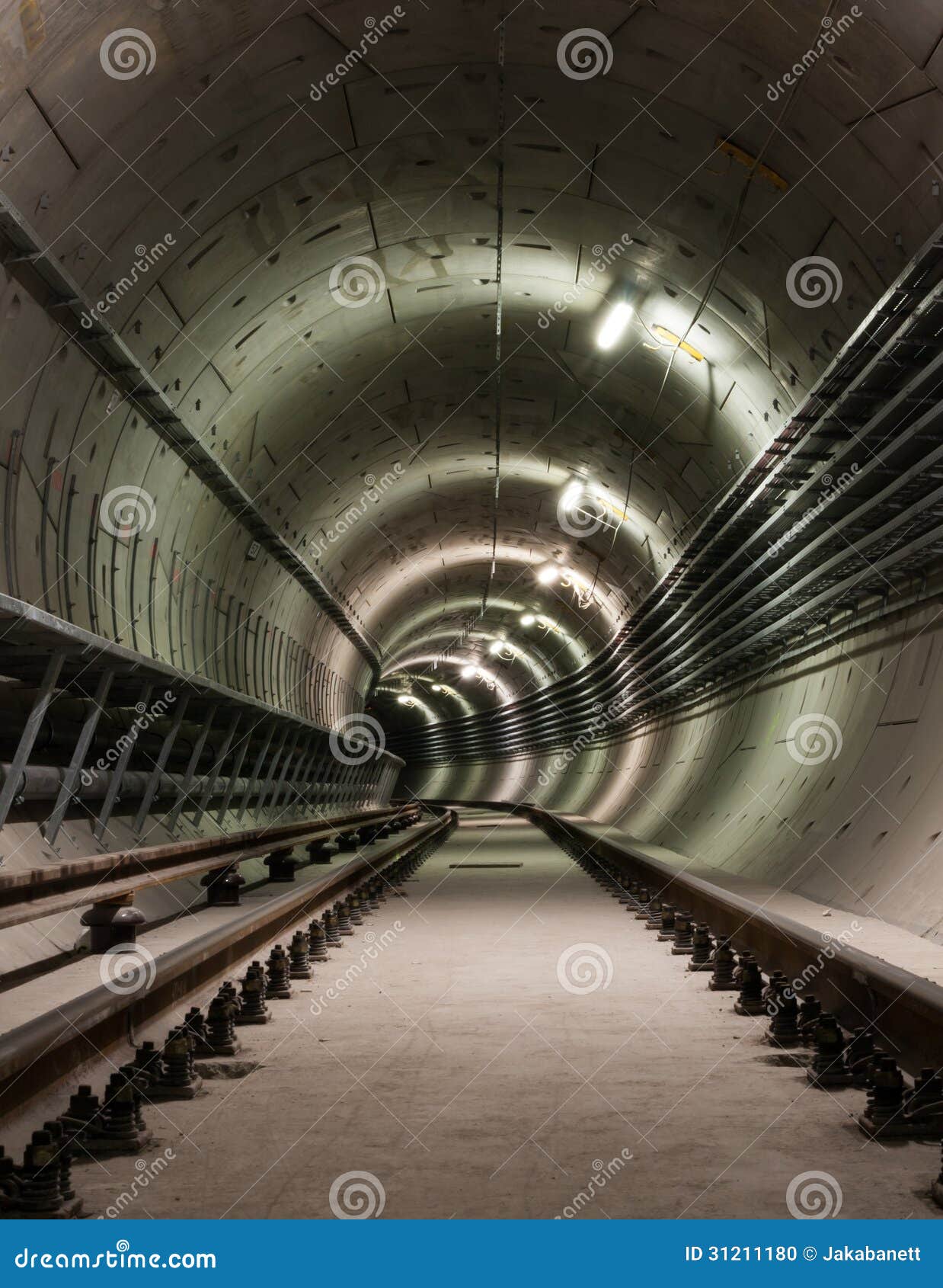 Underground Facility with a Big Tunnel Stock Photo - Image of hole ...